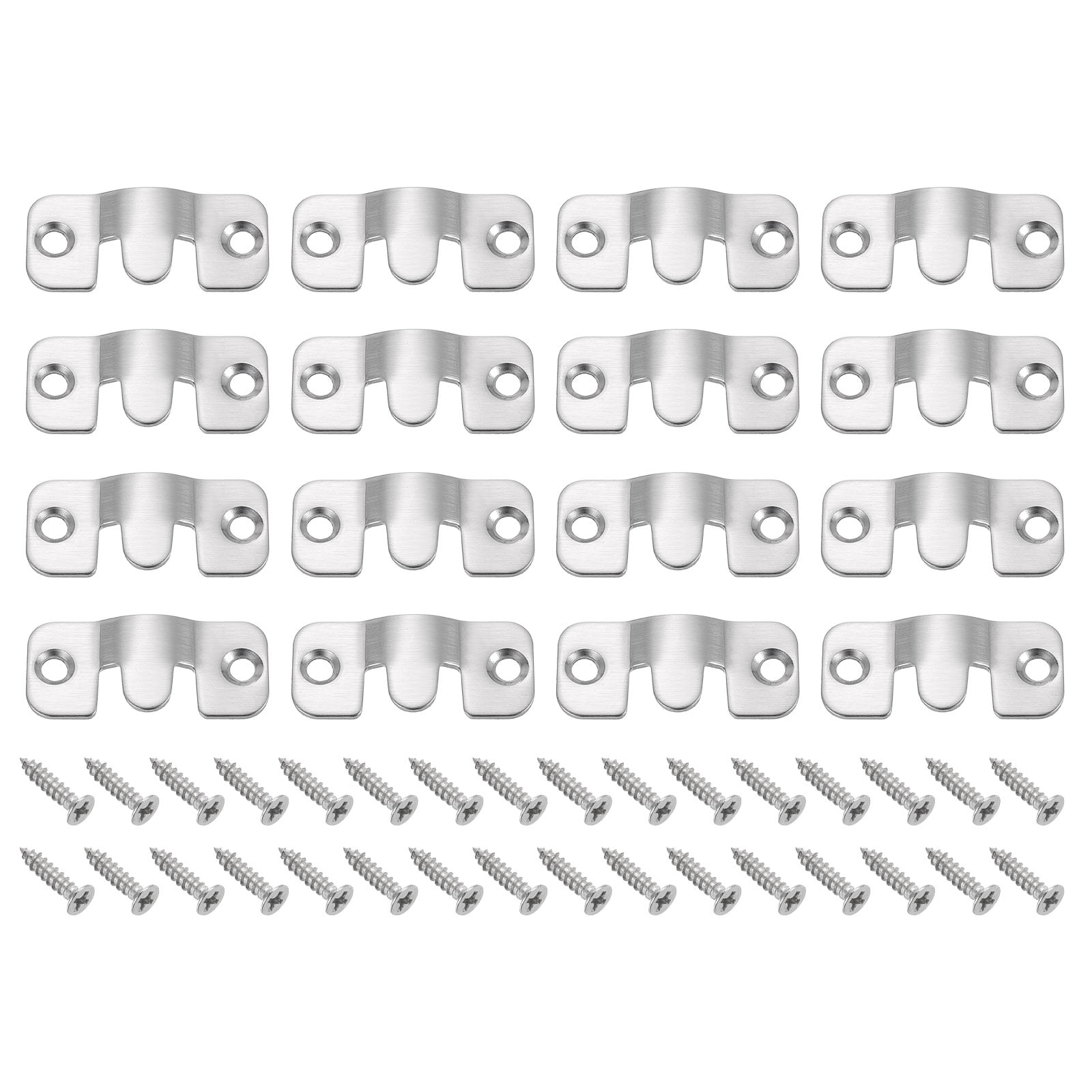 Uxcell 10 Pairs Flush Mount Bracket, 44 x 19mm Heavy Duty Picture ...