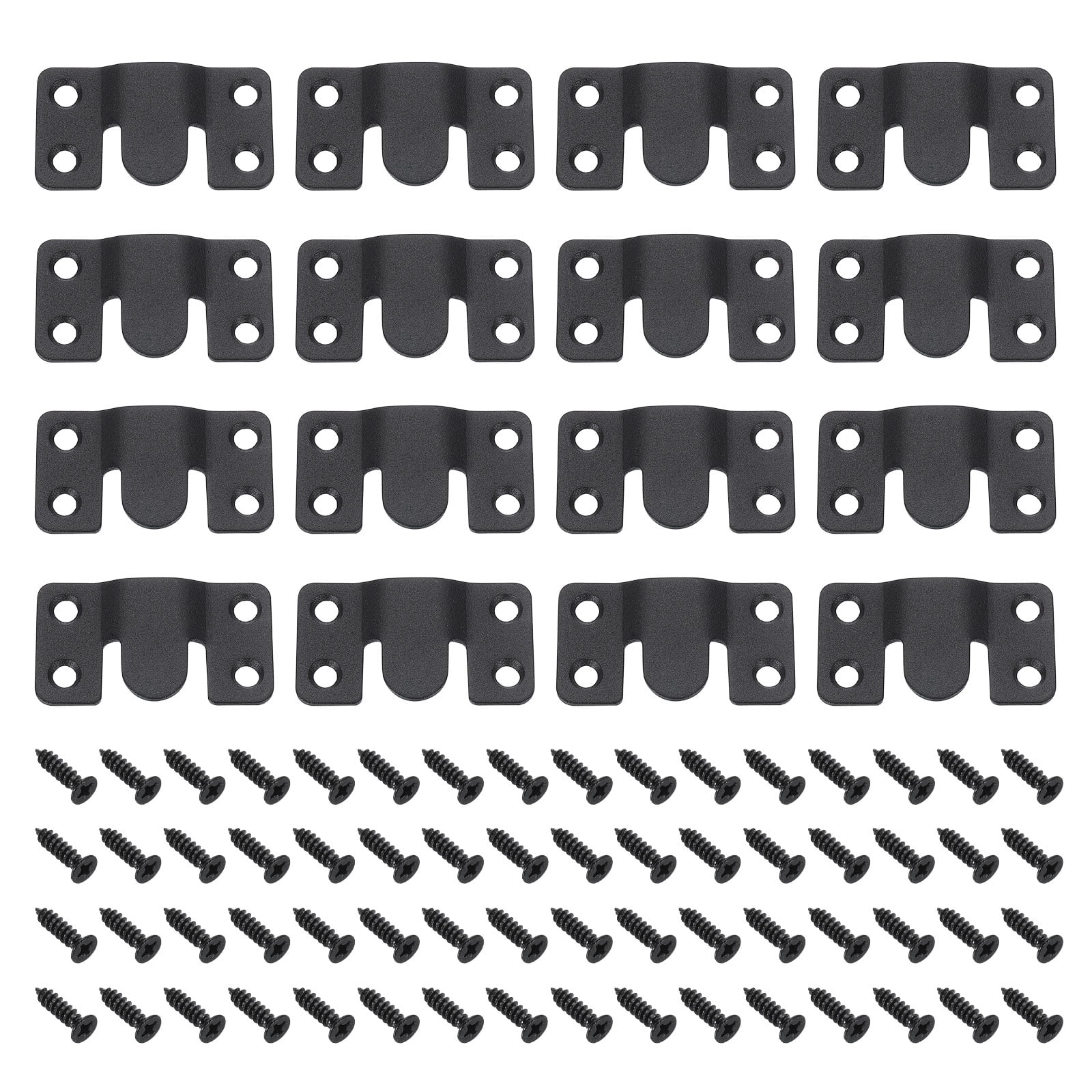 Uxcell 10 Pairs Flush Mount Bracket, 54 x 30mm Heavy Duty Picture ...