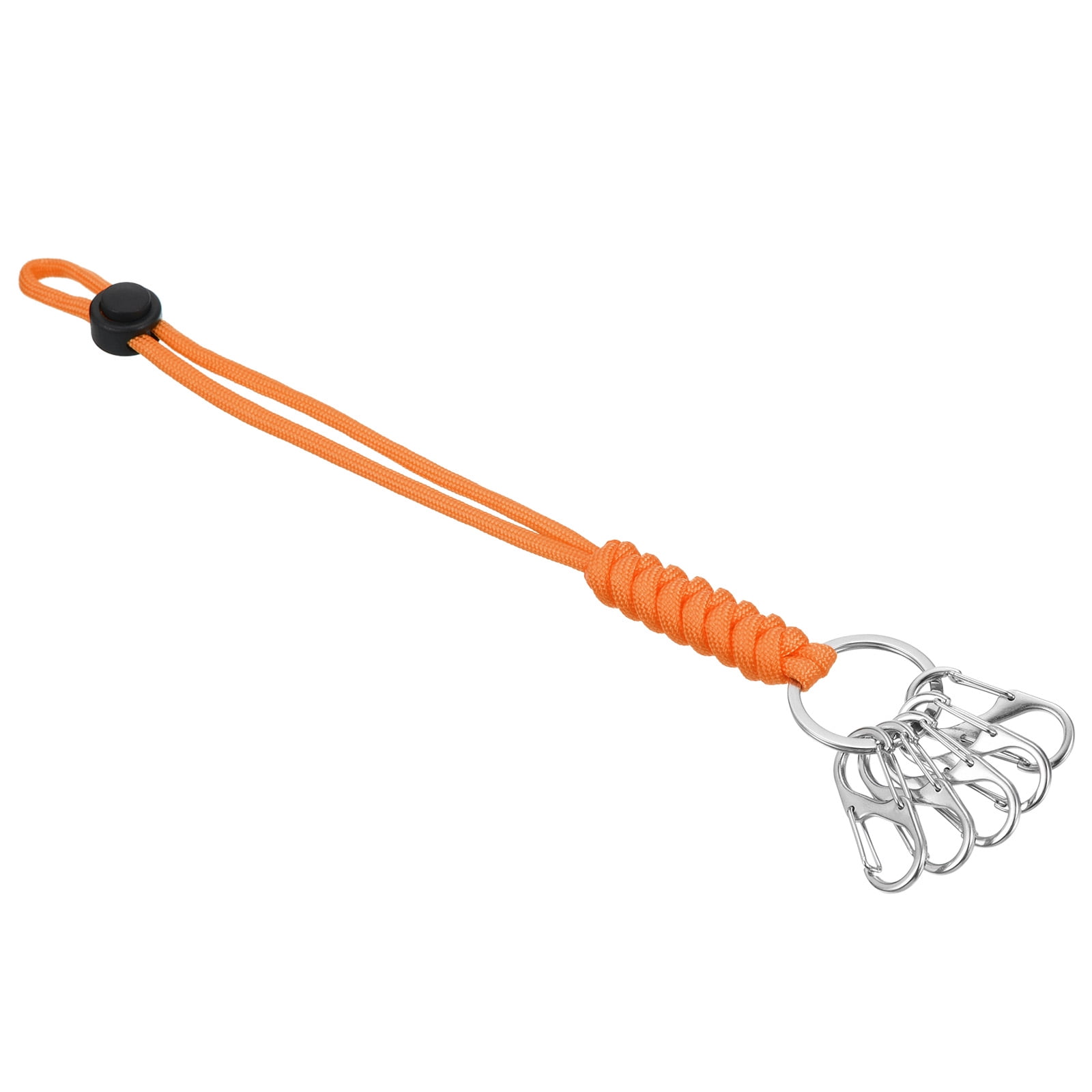 Uxcell 10" Paracord Key Chains with Clasps Braided Lanyard Adjustable ...