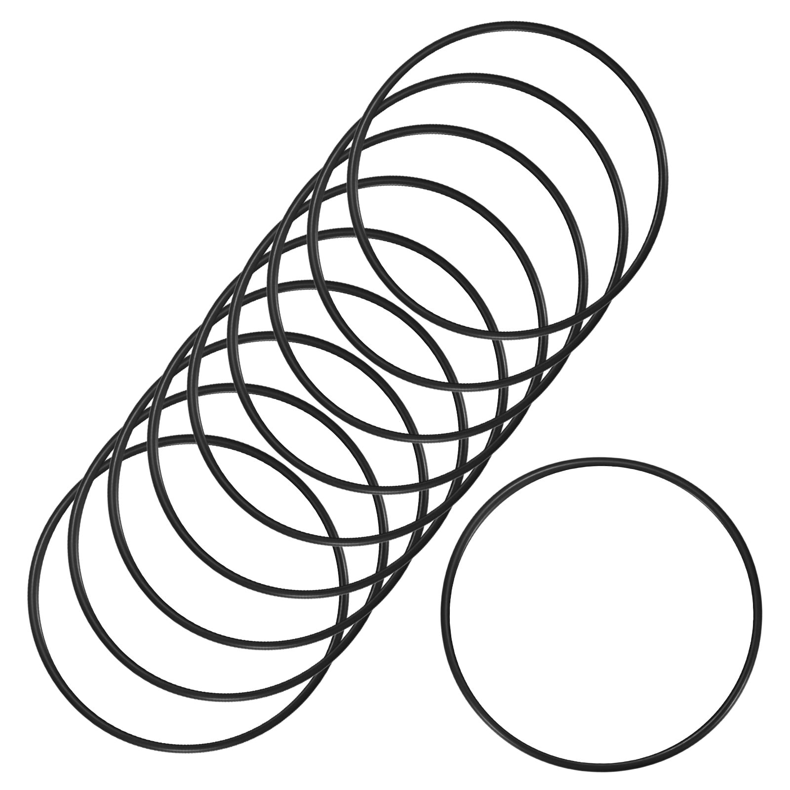 Uxcell 10-Pcak Nitrile Rubber O-Rings, 112mm ID, 120mm OD, 4mm Width ...