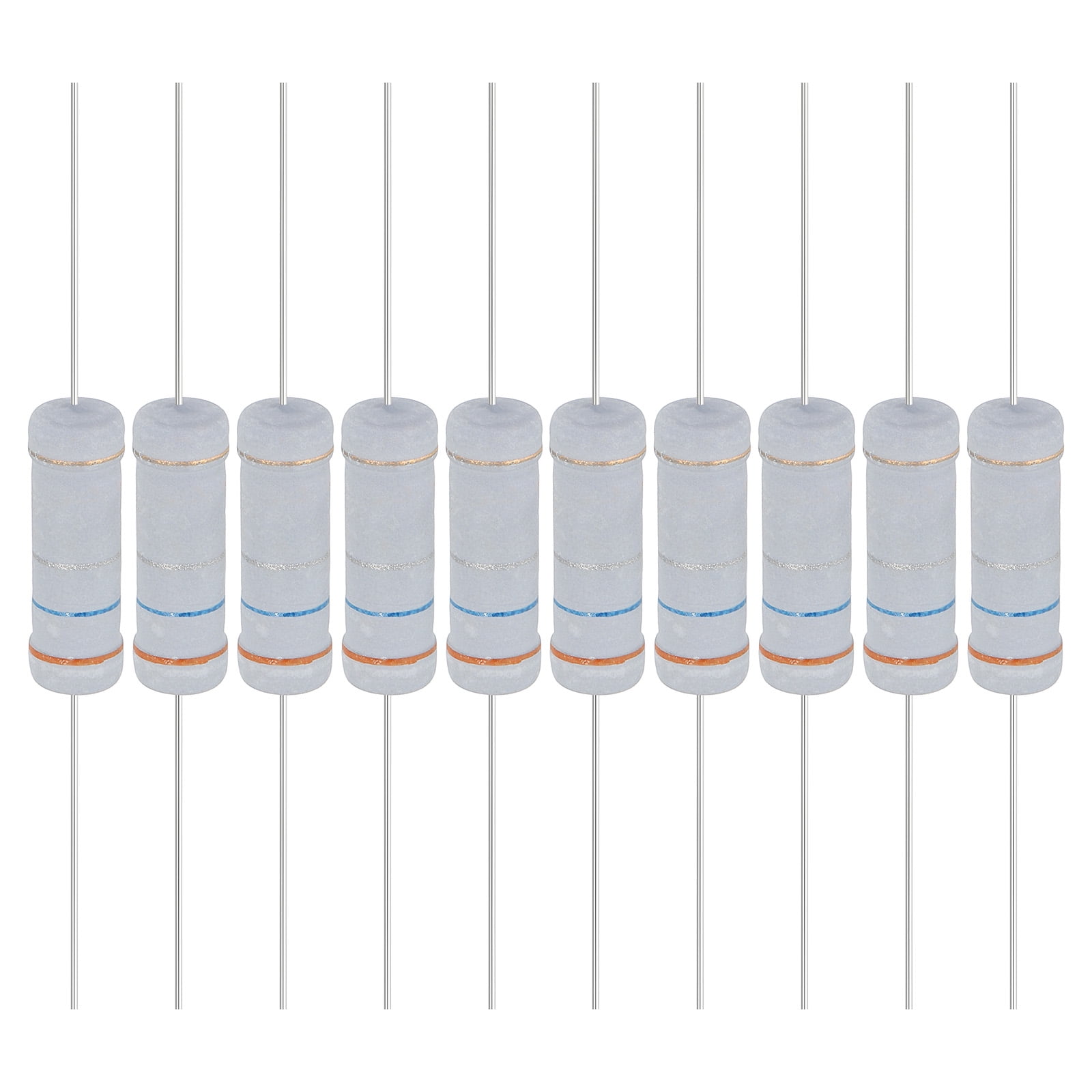 Uxcell 10Pcs 0.36 Ohm 5W Metal Oxide Film Resistor, 5% Tolerance ...