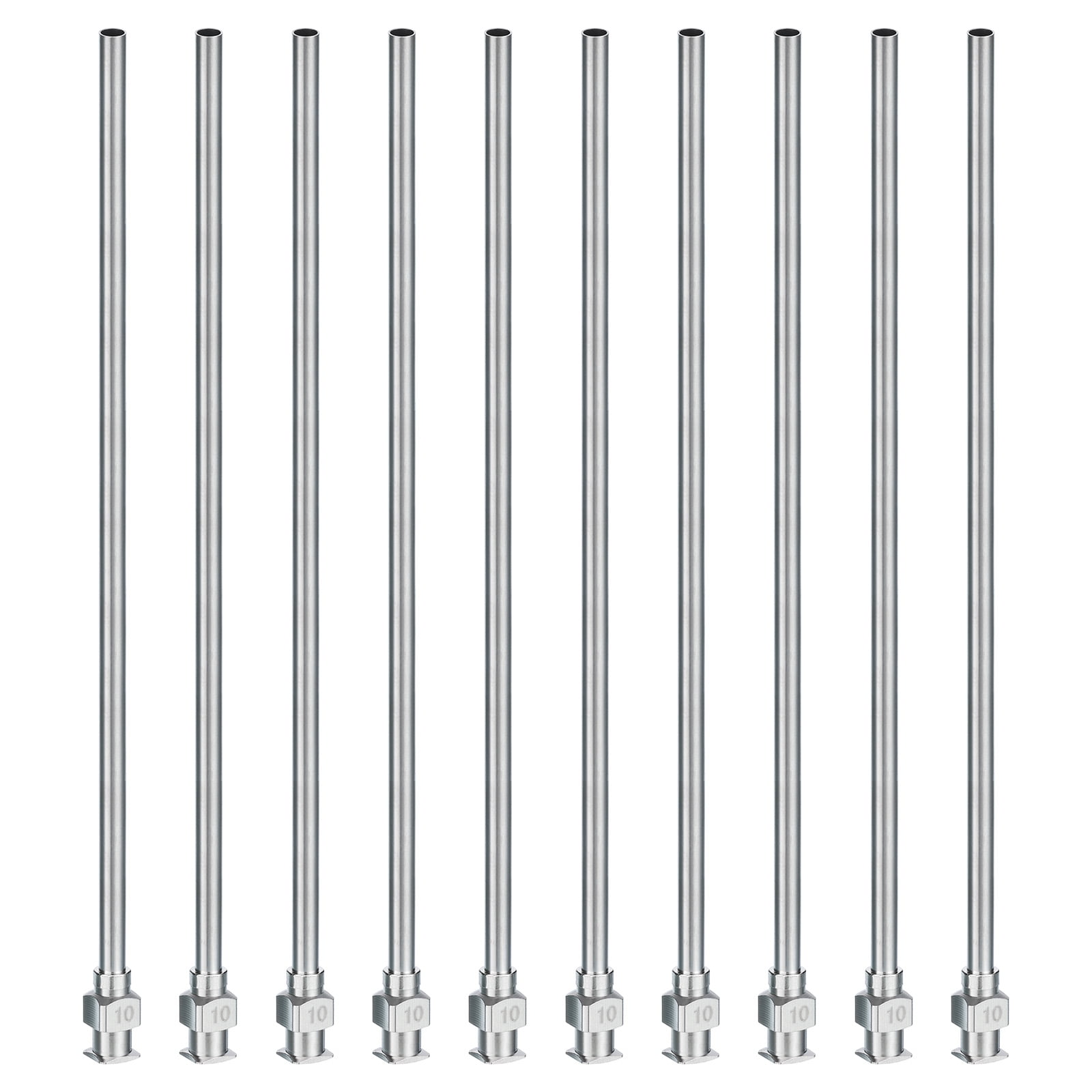 Uxcell 10 Pcs 10G 5 Inch Blunt Tip Dispensing Needle with Lure Lock for ...