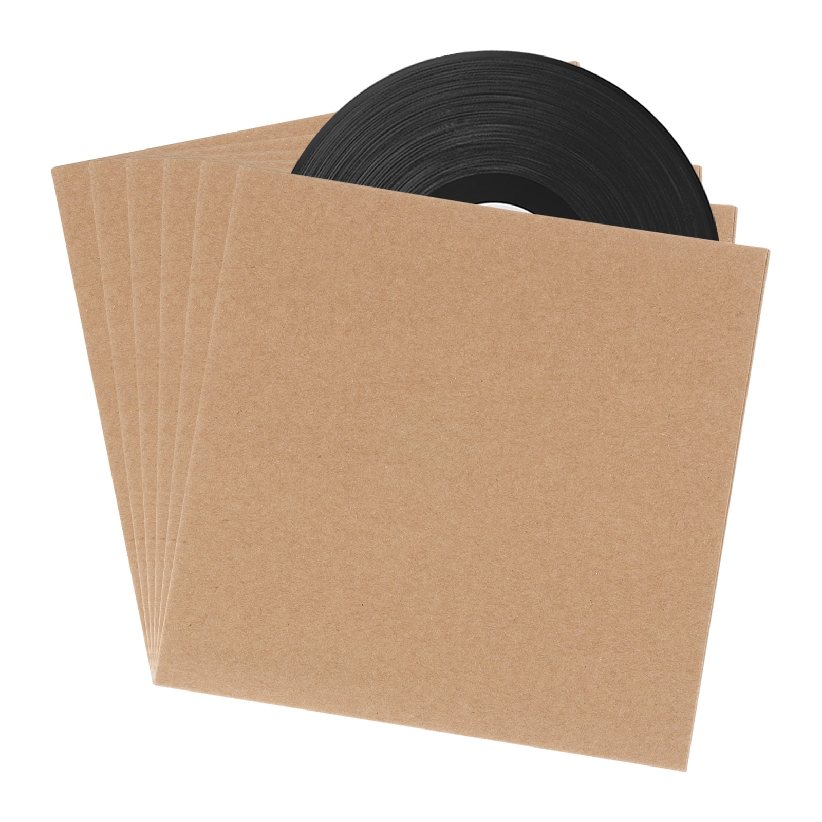 Uxcell 10 Pcs 12" Vinyl Record Jackets, Kraft Paper Vinyl Outer Sleeves ...