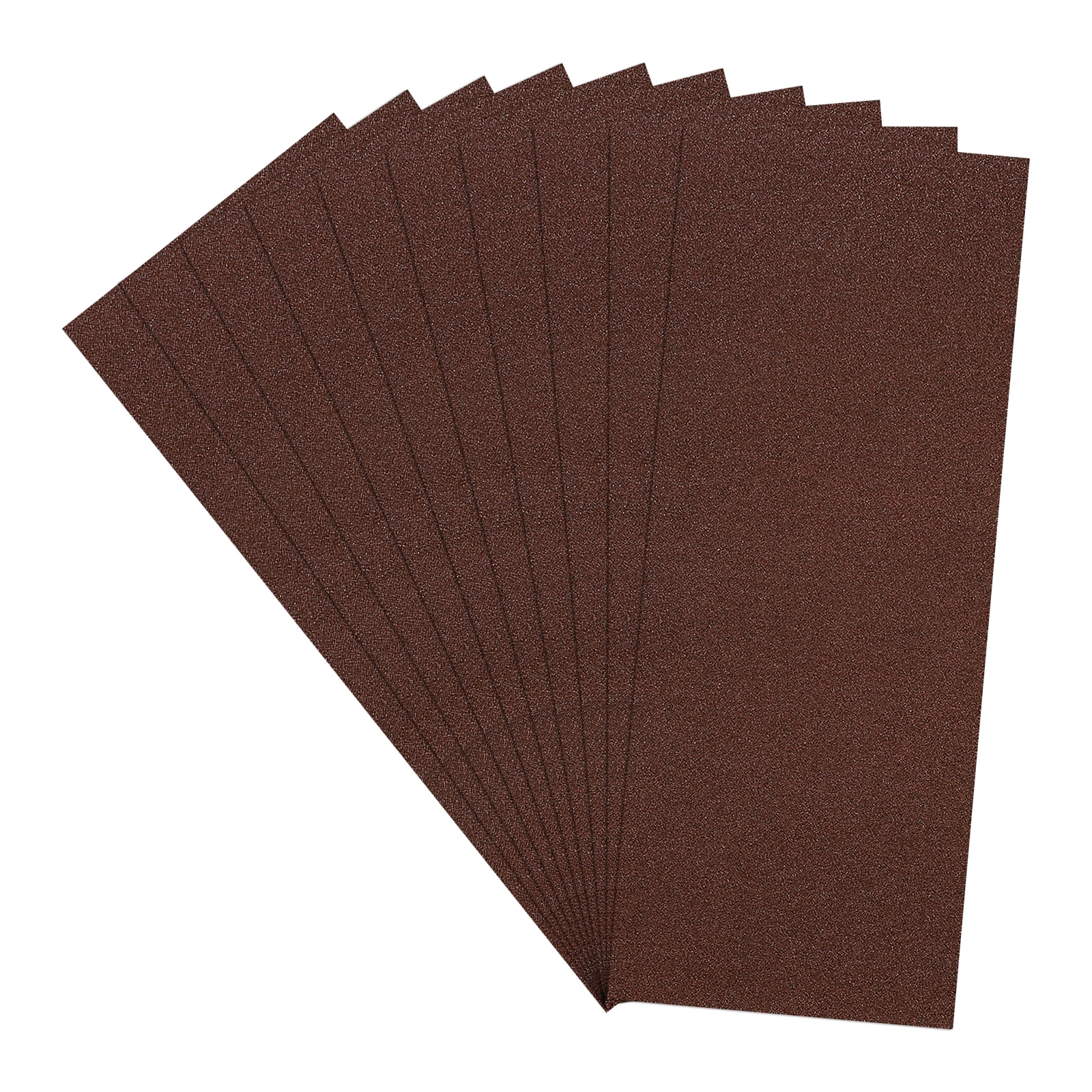 Uxcell 10 Pcs 120 Grit Sandpaper, 3.6 x 9 Inch Sand Paper Alumina ...
