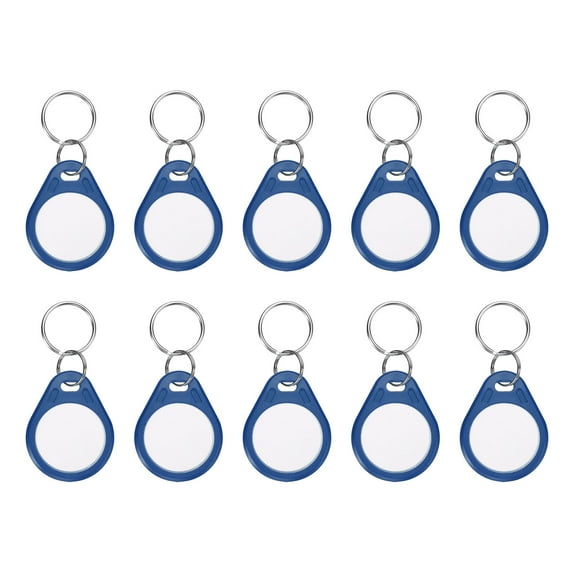 Uxcell 10 Pcs 13.56MHz Writable Rewritable Smart Key Fobs for Access ...