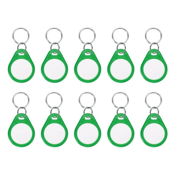 Uxcell 10 Pcs 13.56MHz Writable Rewritable Smart Key Fobs for Access ...