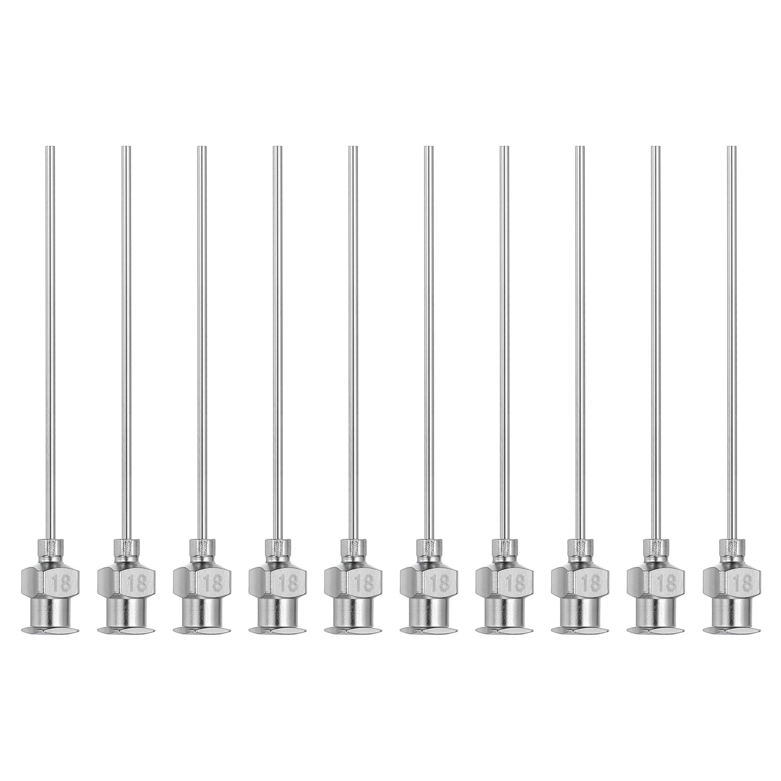 Uxcell 10 Pcs 18G 2 Inch Blunt Tip Dispensing Needle with Lure Lock for ...
