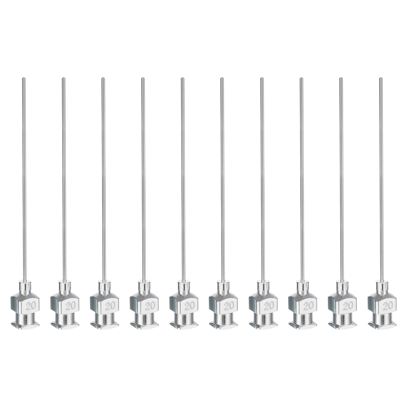 Uxcell 10 Pcs 20G 2 Inch Blunt Tip Dispensing Needle with Lure Lock for ...