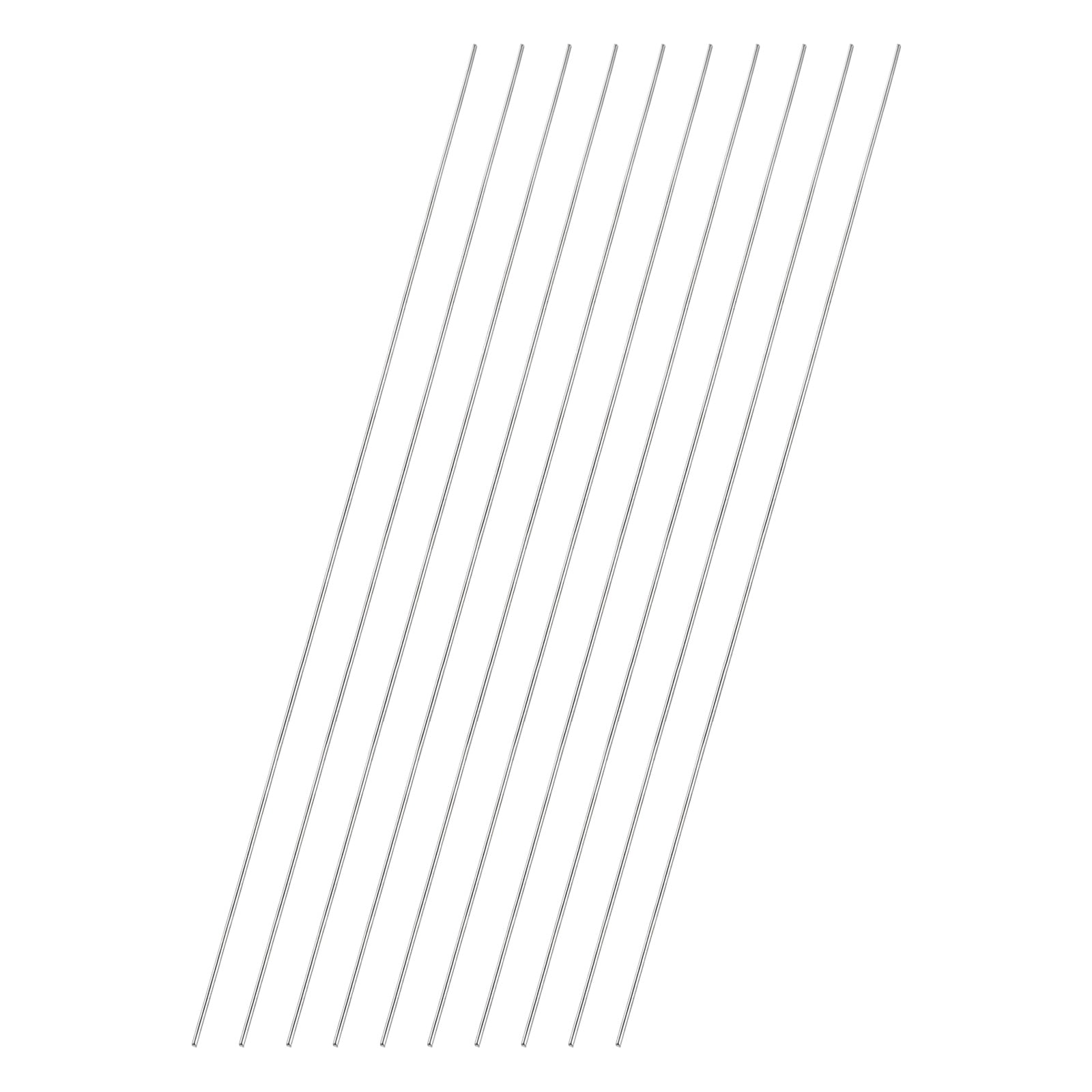 Uxcell 10 Pcs 304 Stainless Steel Round Rod, 1/16" Diameter, 18"(450mm ...