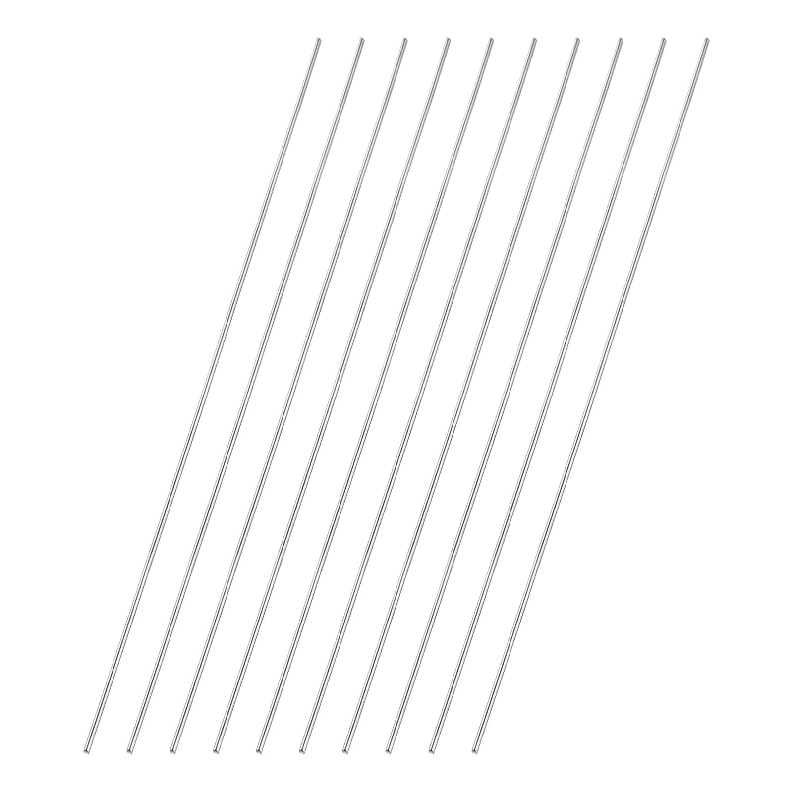 Uxcell 10 Pcs 304 Stainless Steel Round Rod, 1/16" Diameter, 8"(200mm ...
