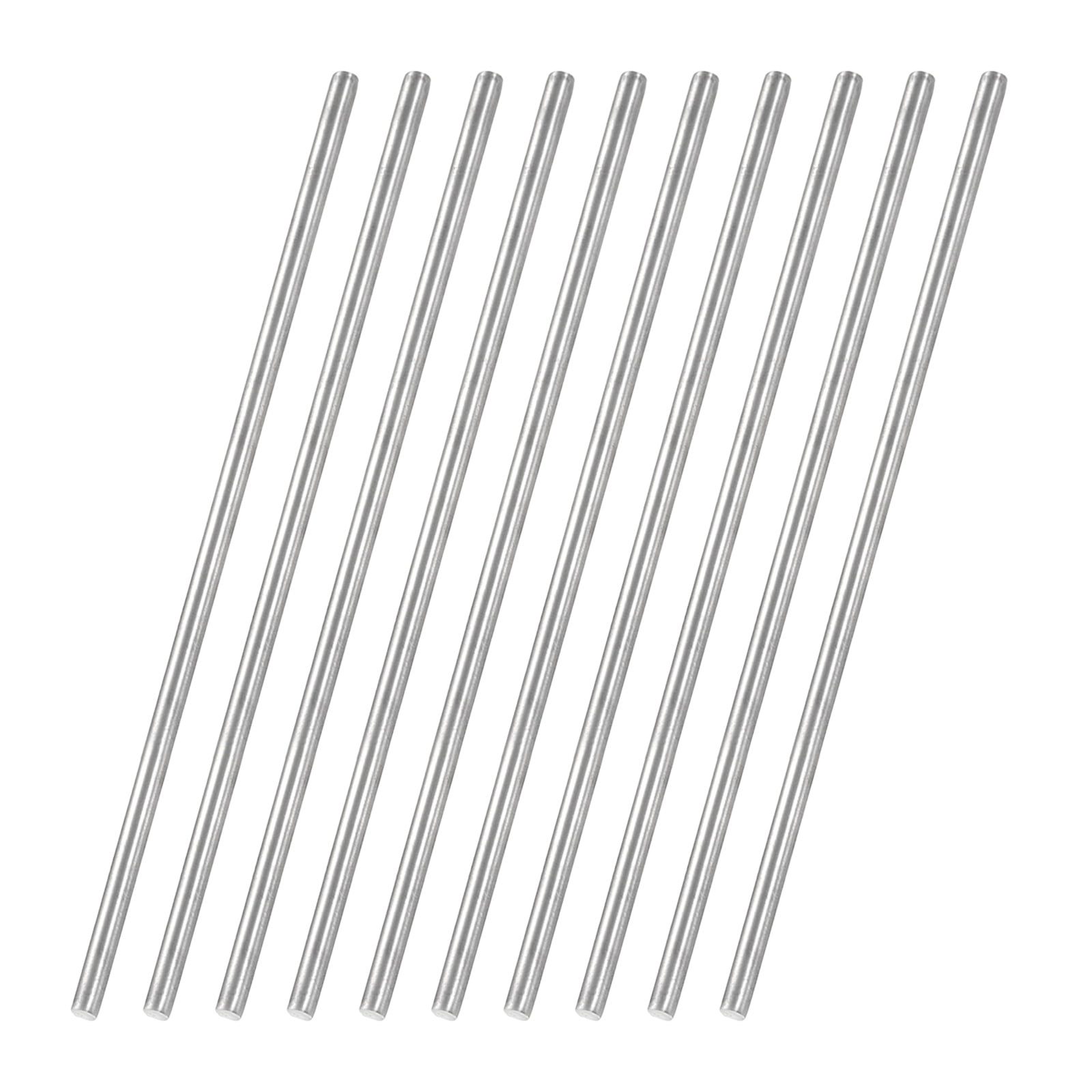 Uxcell 10 Pcs 304 Stainless Steel Round Rod, 3/16" Diameter, 8"(200mm ...