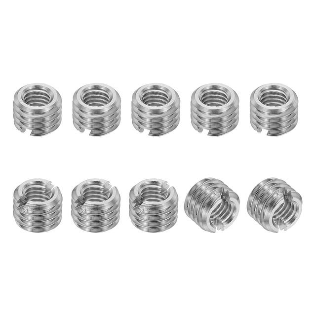 Uxcell 10 Pcs 316 Stainless Steel Thread Repair Insert Nut M8 x 1.25mm ...