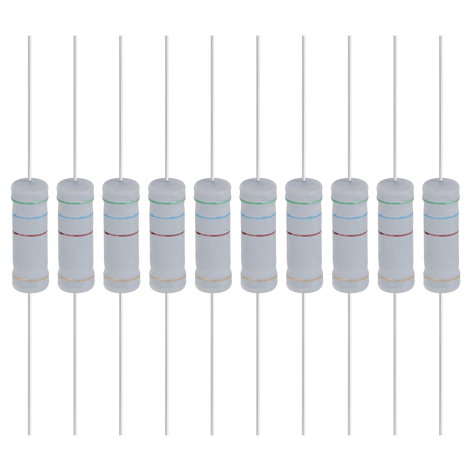 Uxcell 10Pcs 560 Ohm 5W Metal Oxide Film Resistor, 5% Tolerance ...