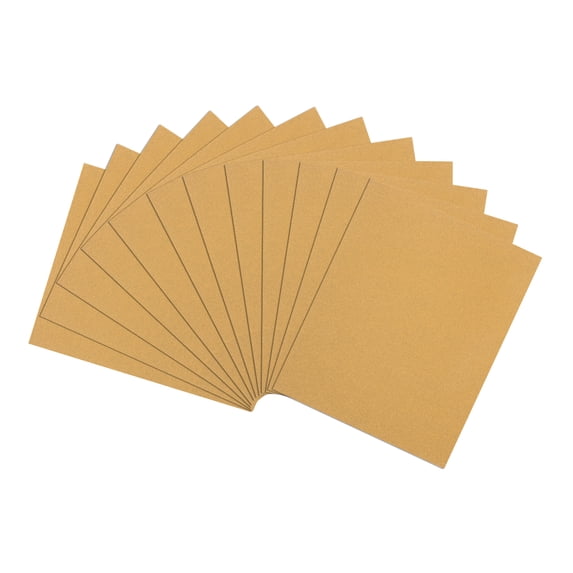 Uxcell 10 Pcs 60 Grit Sandpaper, 3.6 x 9 Inch Sand Paper Alumina ...