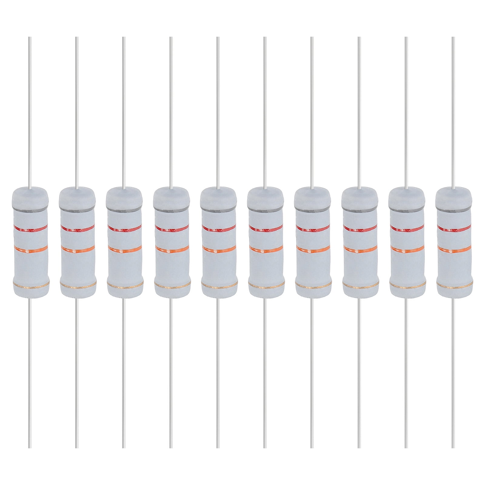 Uxcell 10 Pcs 82K Ohm 5W Metal Oxide Film Resistor, 5% Tolerance ...