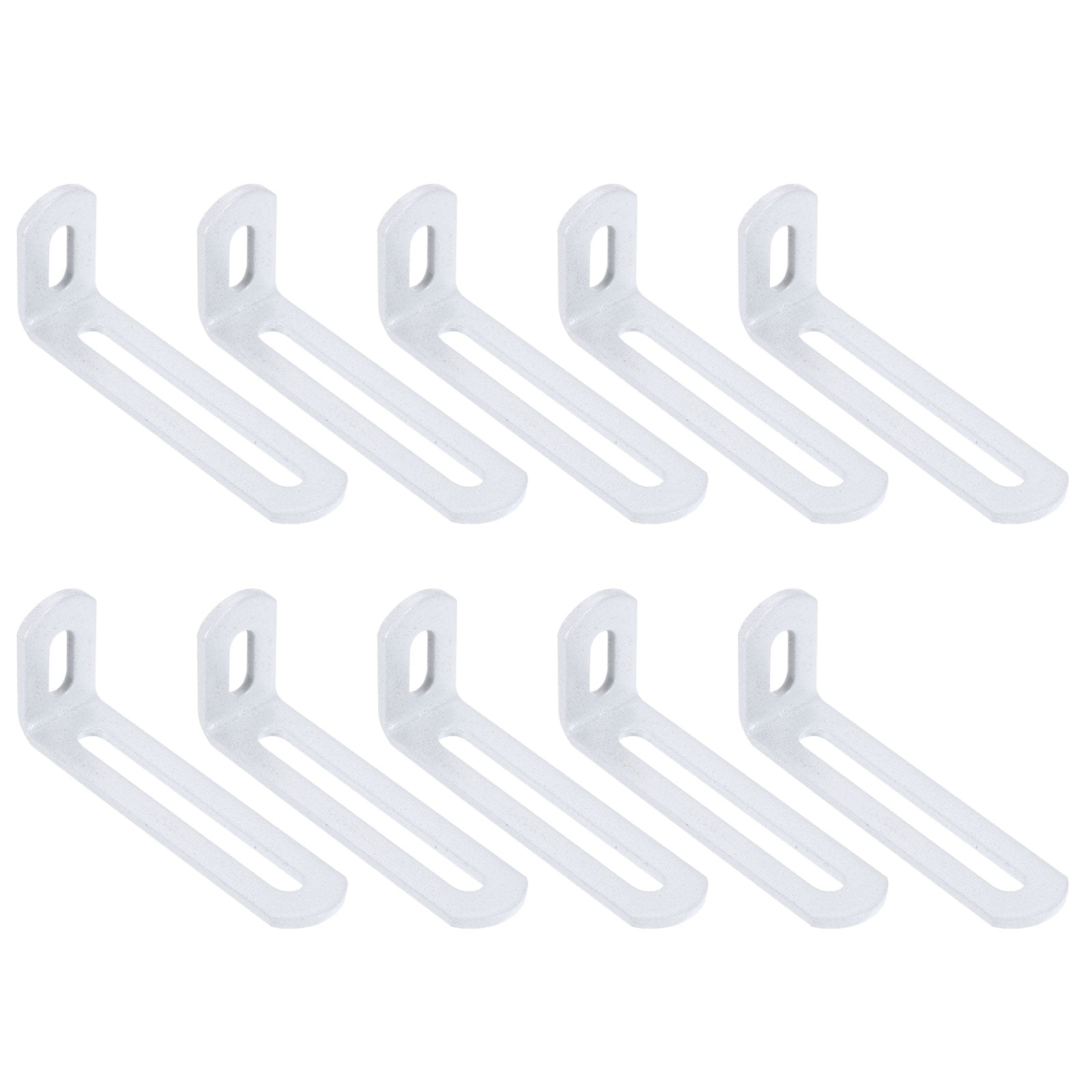 Uxcell 10 Pcs Adjustable Right Angle Brackets, Slotted L-Shape Corner ...