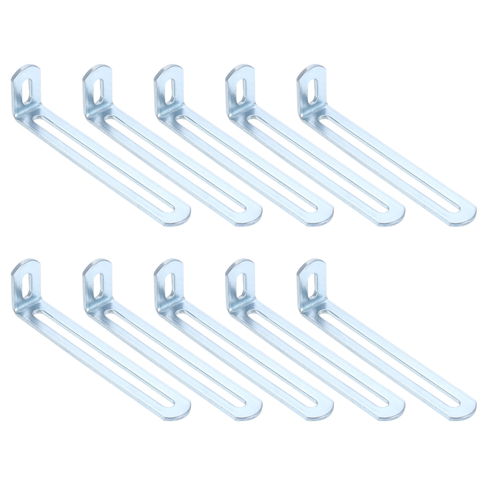 Uxcell 10 Pcs Adjustable Right Angle Brackets, Slotted L-Shape Corner ...