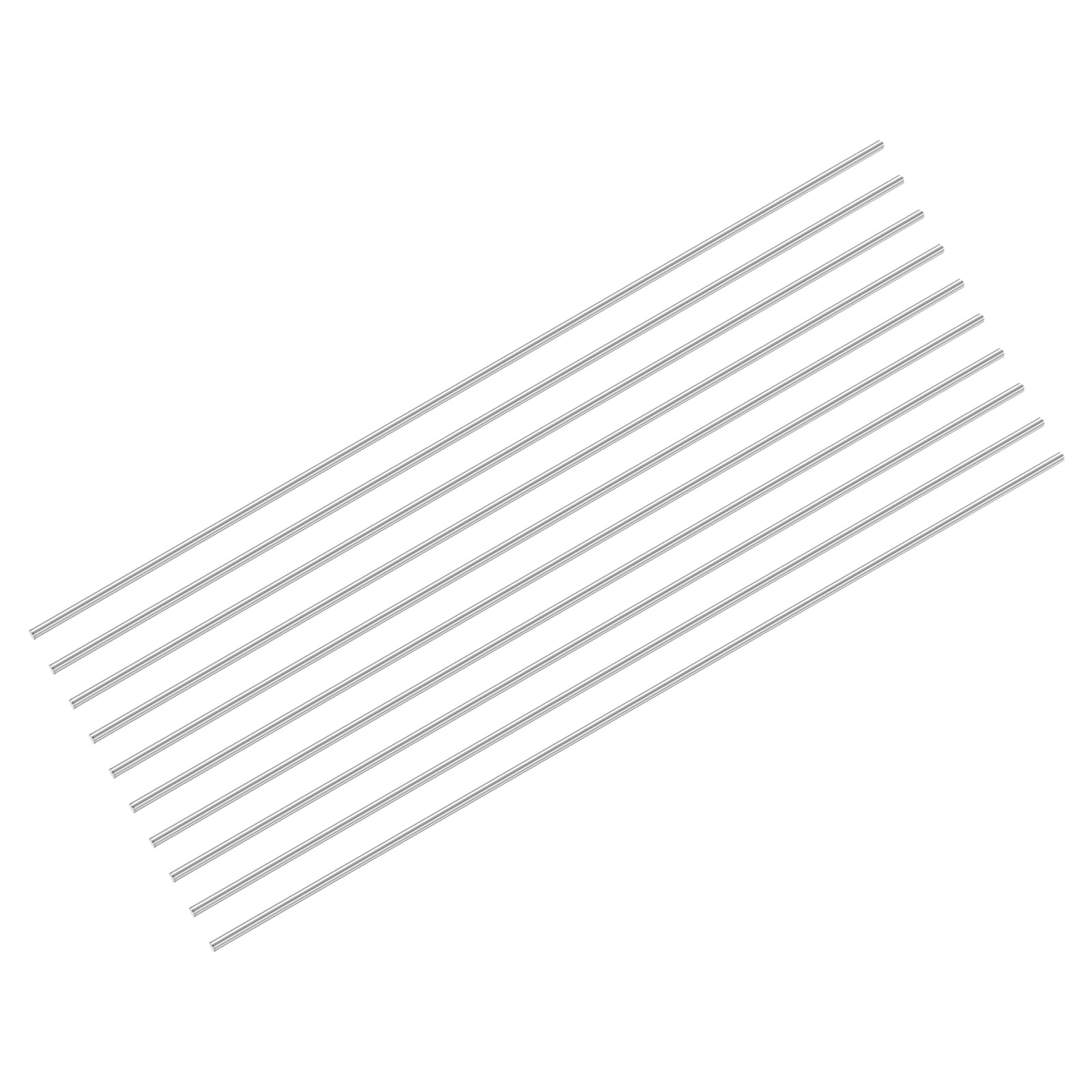 Uxcell 10 Pcs Aluminum Rods,1/8" Dia 12"Long Solid Round Rod Stick 6061 ...