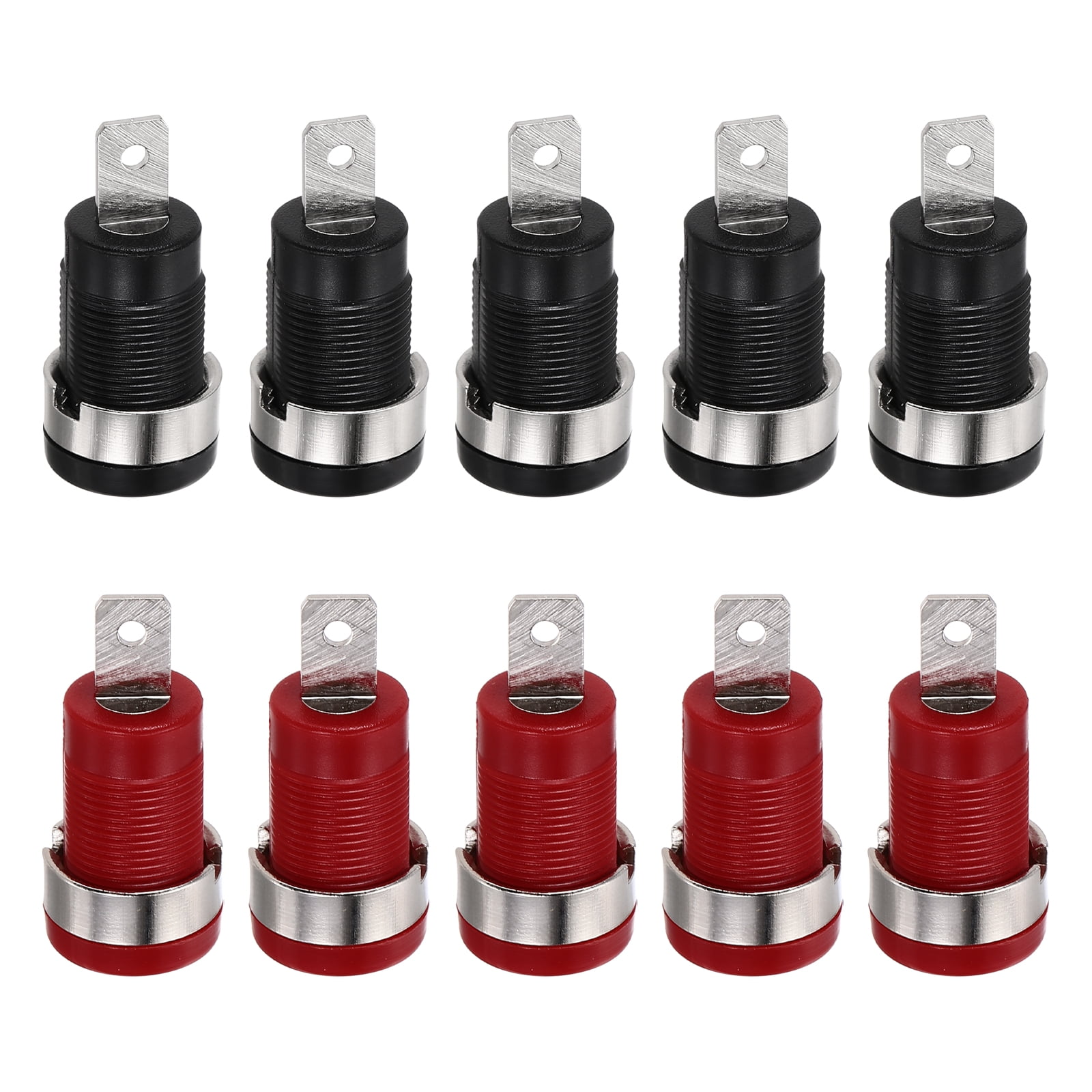 Uxcell 10 Pcs Banana Jack, 32A 12 x 4mm Panel Mount Banana Female Panel ...
