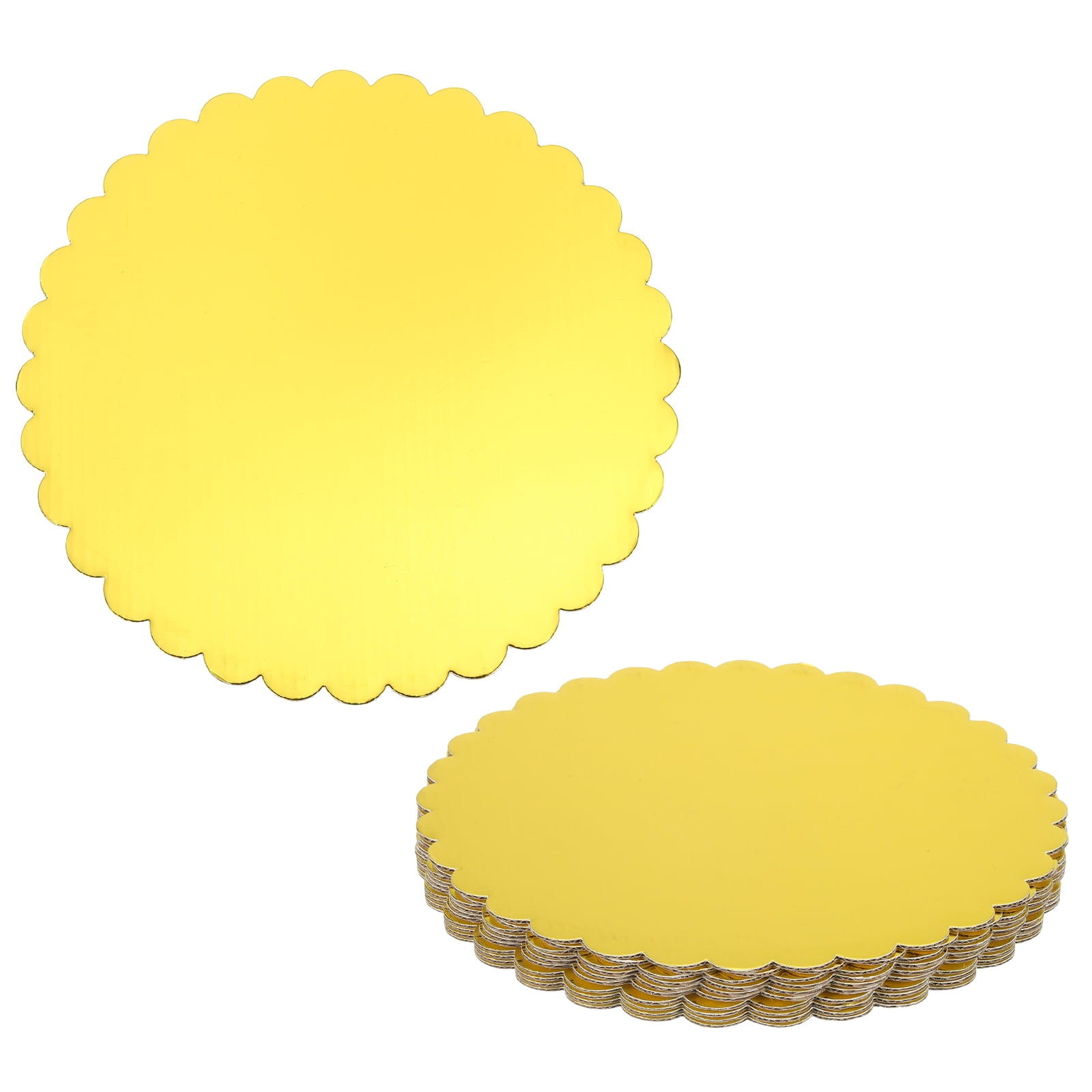 Uxcell 10 Pcs Cardboard Cake Rounds, 10 Inch Cake Board Circle Trays ...