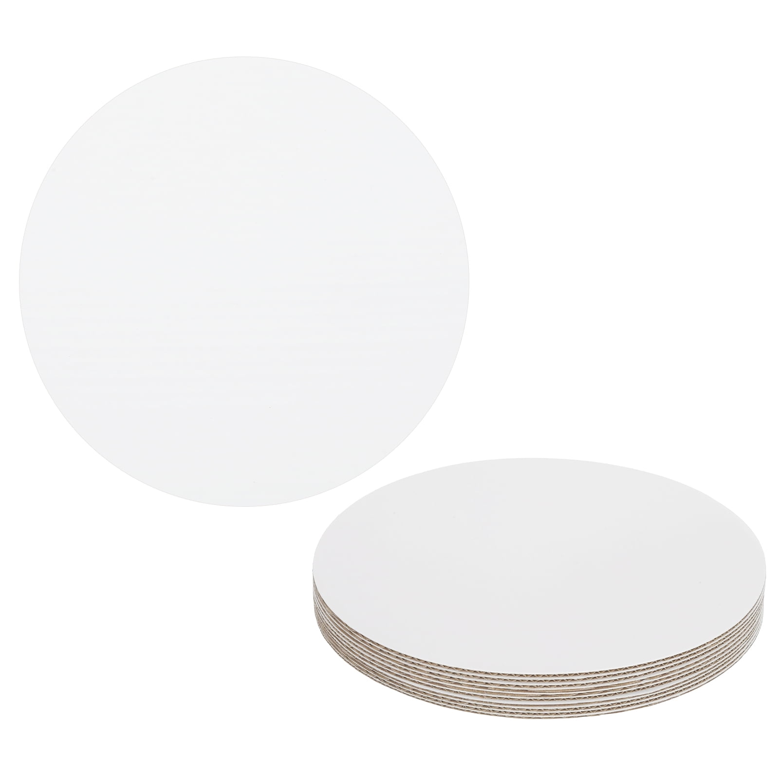 Uxcell 10 Pcs Cardboard Cake Rounds, 6 Inch Cake Board Circle Trays ...