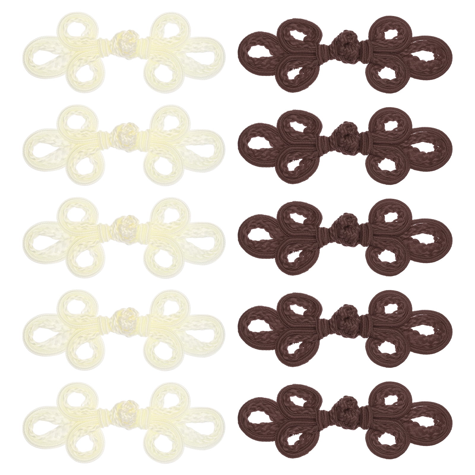Uxcell 10 Pcs Chinese Knots Frog Buttons Closure for Sewing Coats and ...