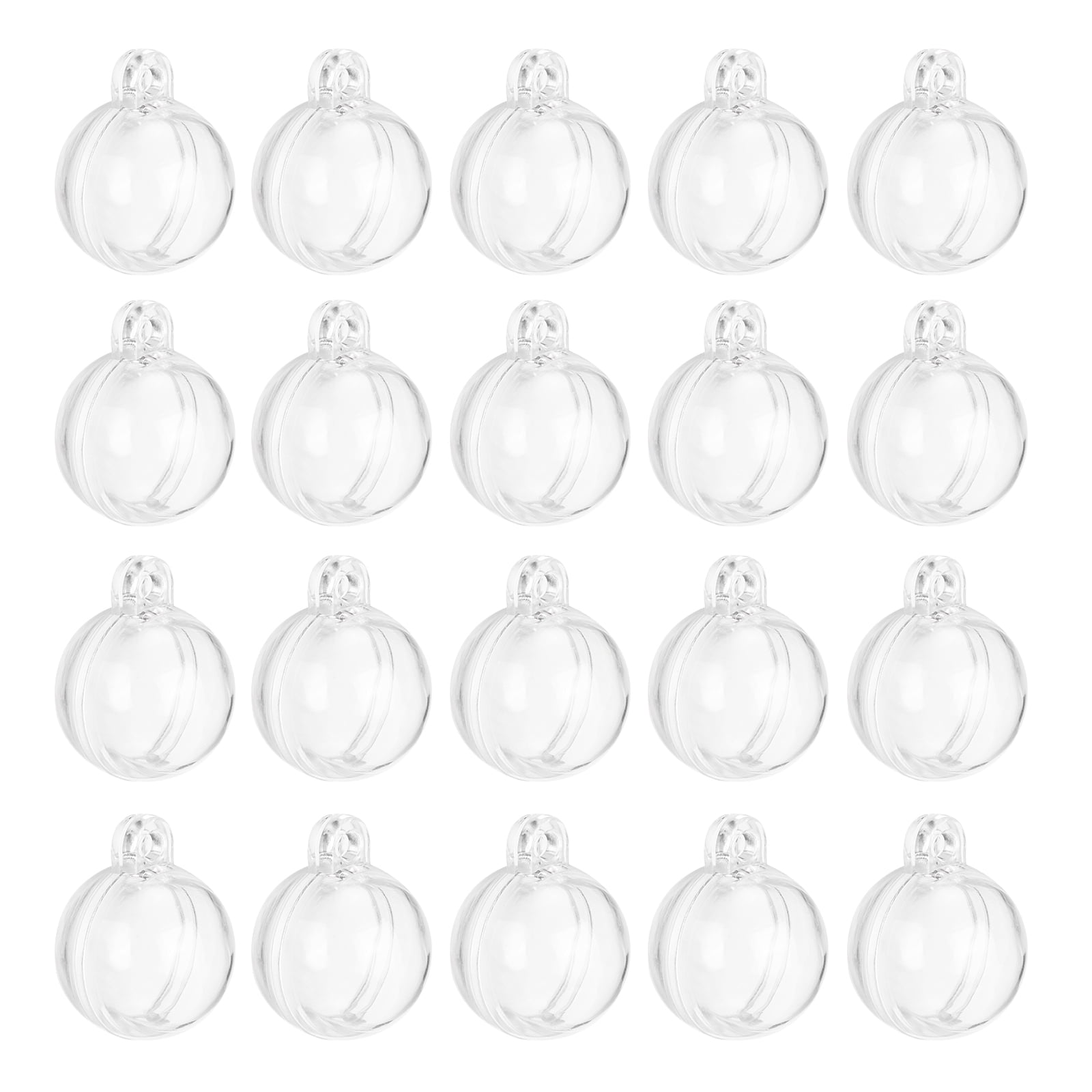 20 Pcs Clear Fillable Balls Ornament, 1.57 Inch Hanging Plastic Balls ...