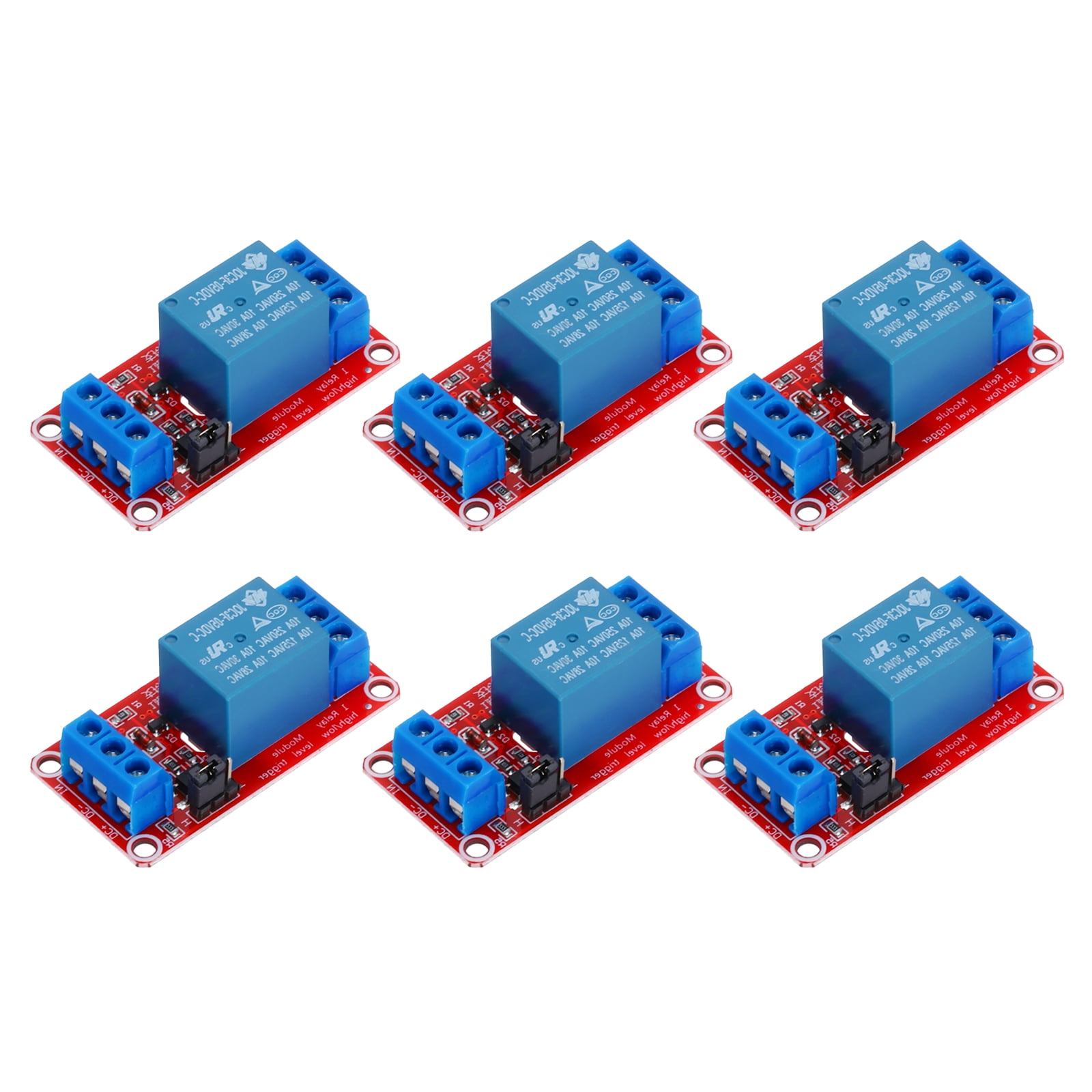 Uxcell 10 Pcs DC 5V 1 Channel Relay Module Switch Board Shield 10A High ...