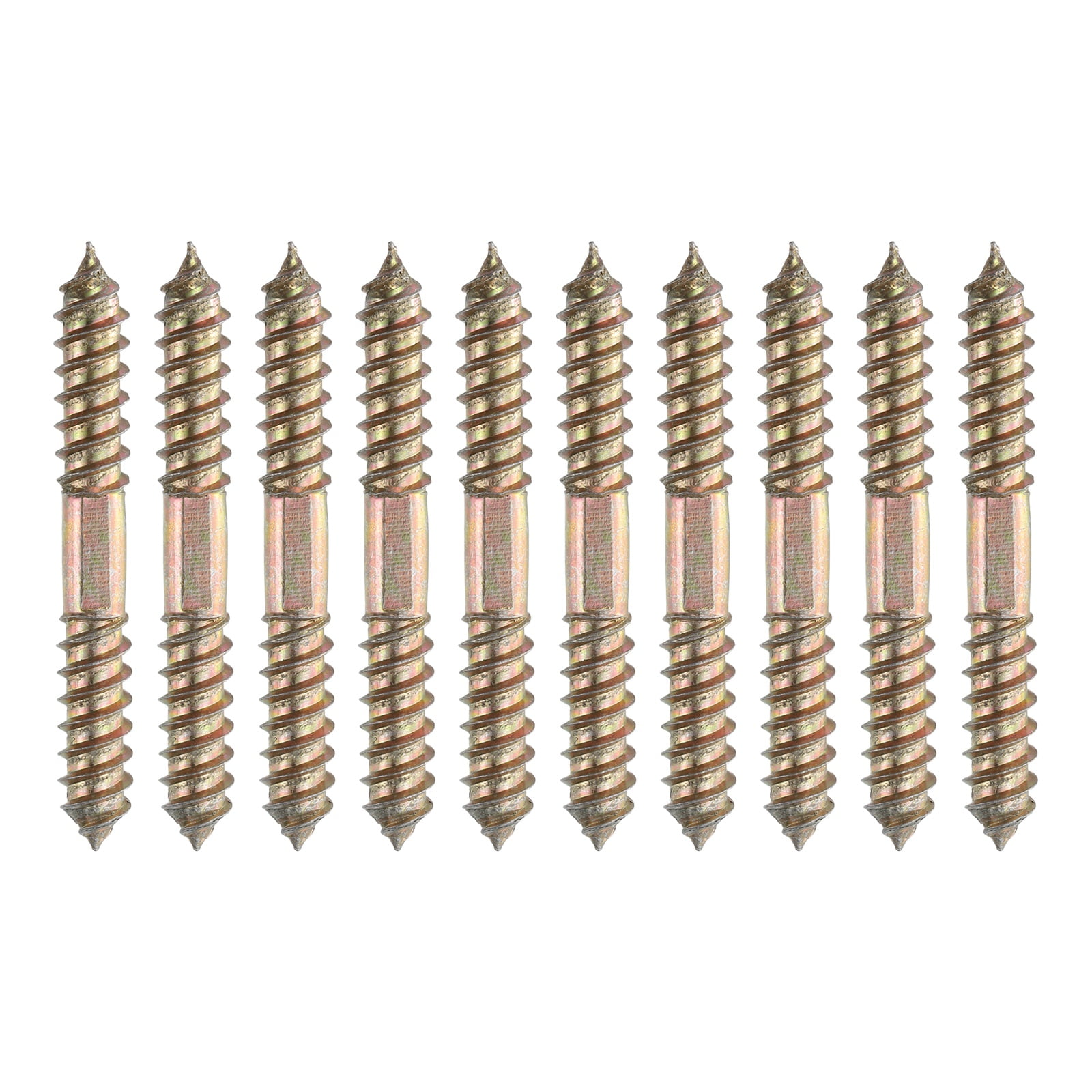 Uxcell 10 Pcs Double Ended Screws, M10 x 80 mm Carbon Steel Hanger ...