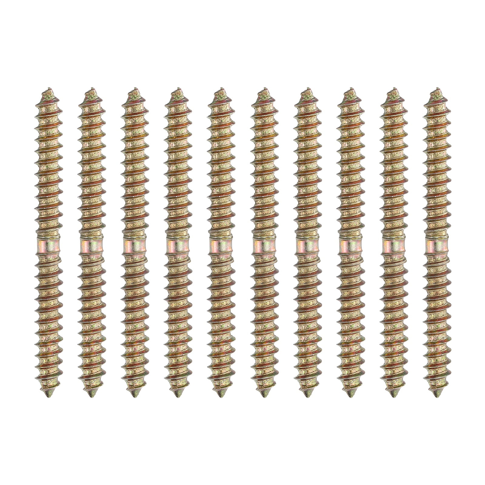 Uxcell 10 Pcs Double Ended Screws, M6 x 70 mm Carbon Steel Hanger Bolts ...