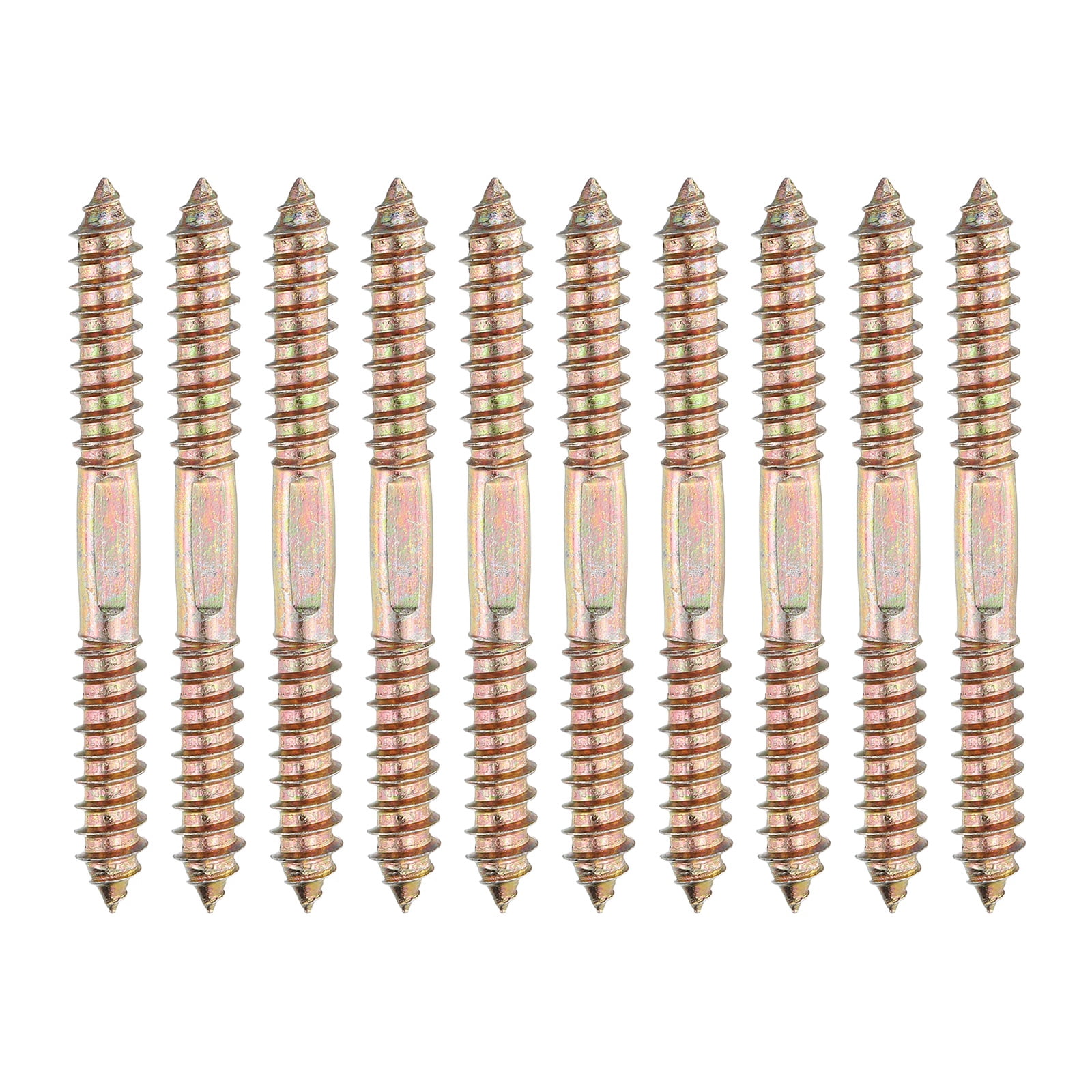 Uxcell 10 Pcs Double Ended Screws, M8 x 80 mm Carbon Steel Hanger Bolts ...