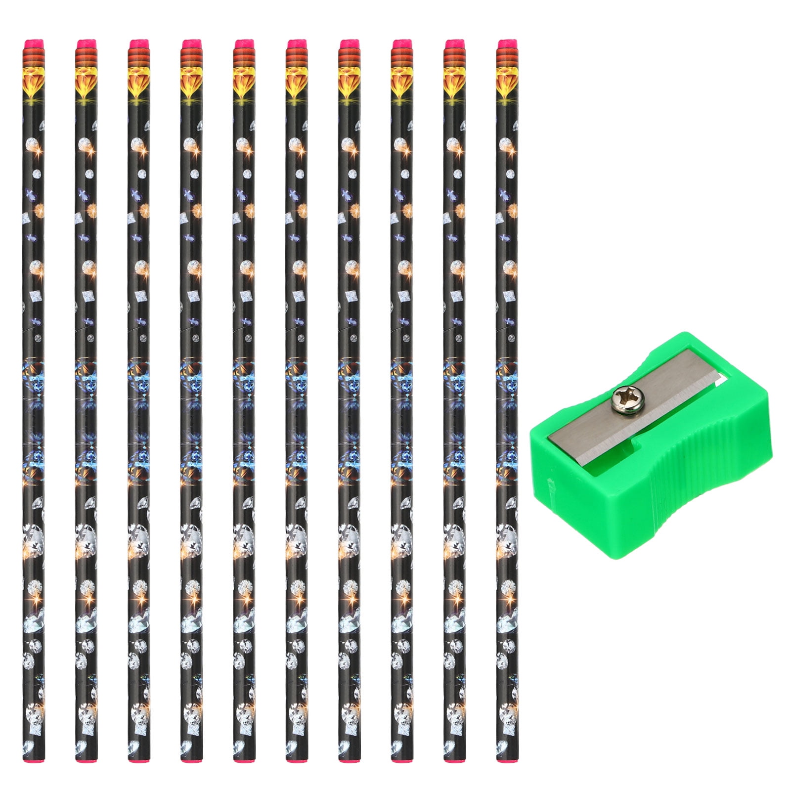 Uxcell 10 Pcs Drill Wax Pencil, Long Nail Dotting Pen Rhinestones ...