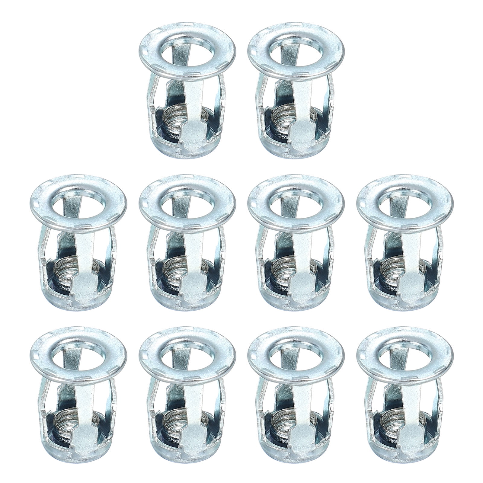 Uxcell 10 Pcs Expansion Screw Petal Nuts M8, Carbon Steel Petal Shape ...