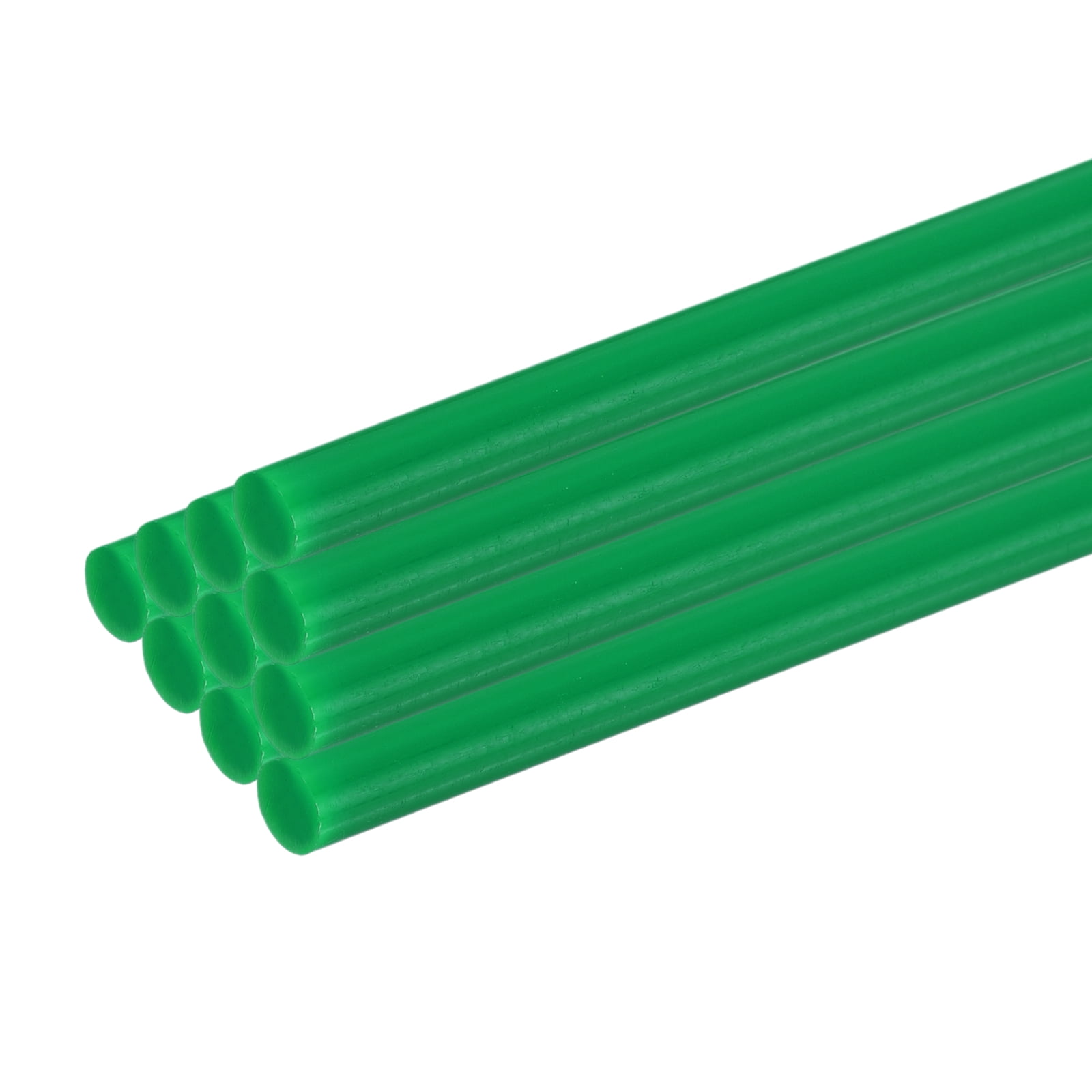 Uxcell 10 Pcs Green Plastic Rods 4 x 406mm ABS Styrene Round Stick ...