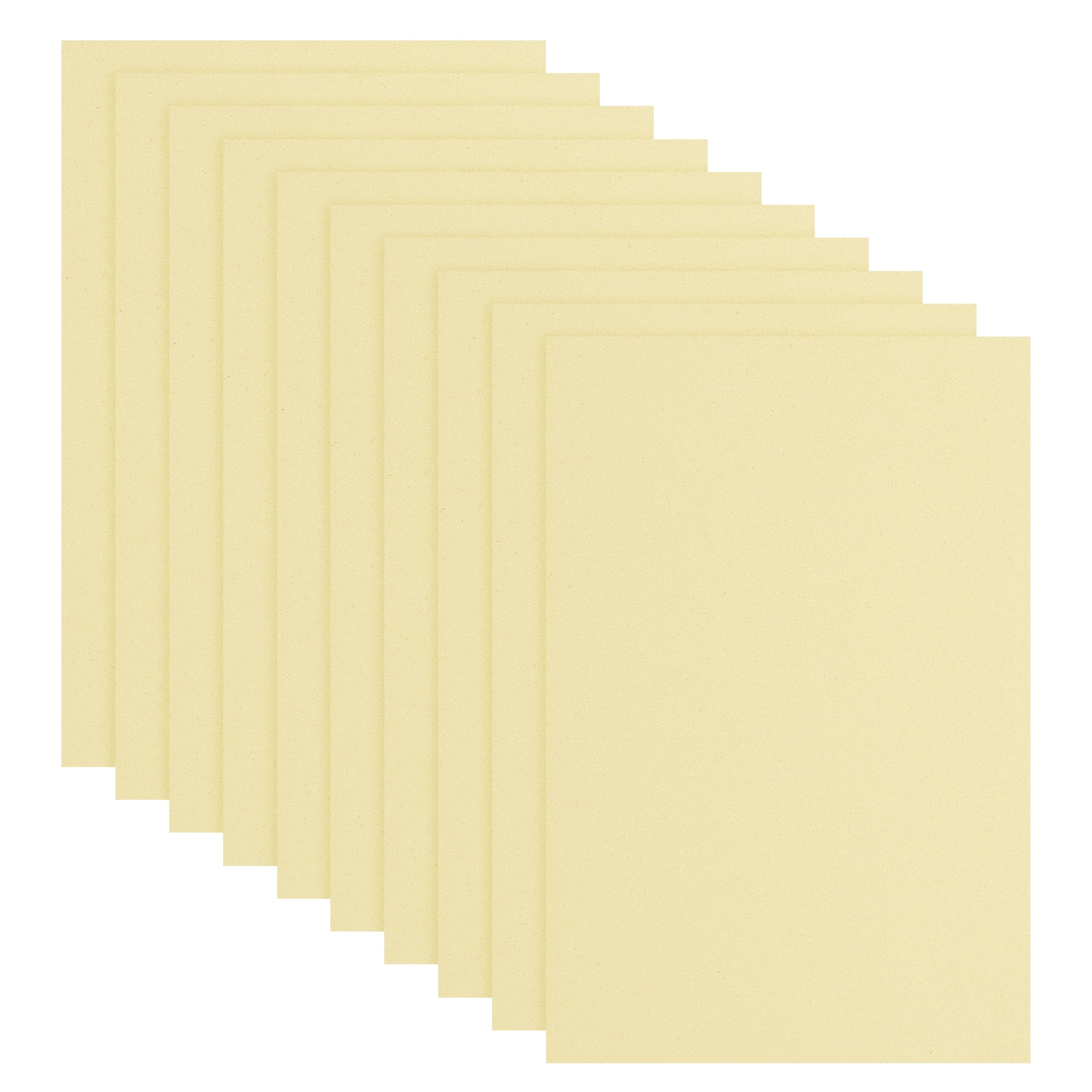 Uxcell 10 Pcs Light Yellow EVA A4 Foam Sheets Crafts, 12 x 8 Inch Foam ...