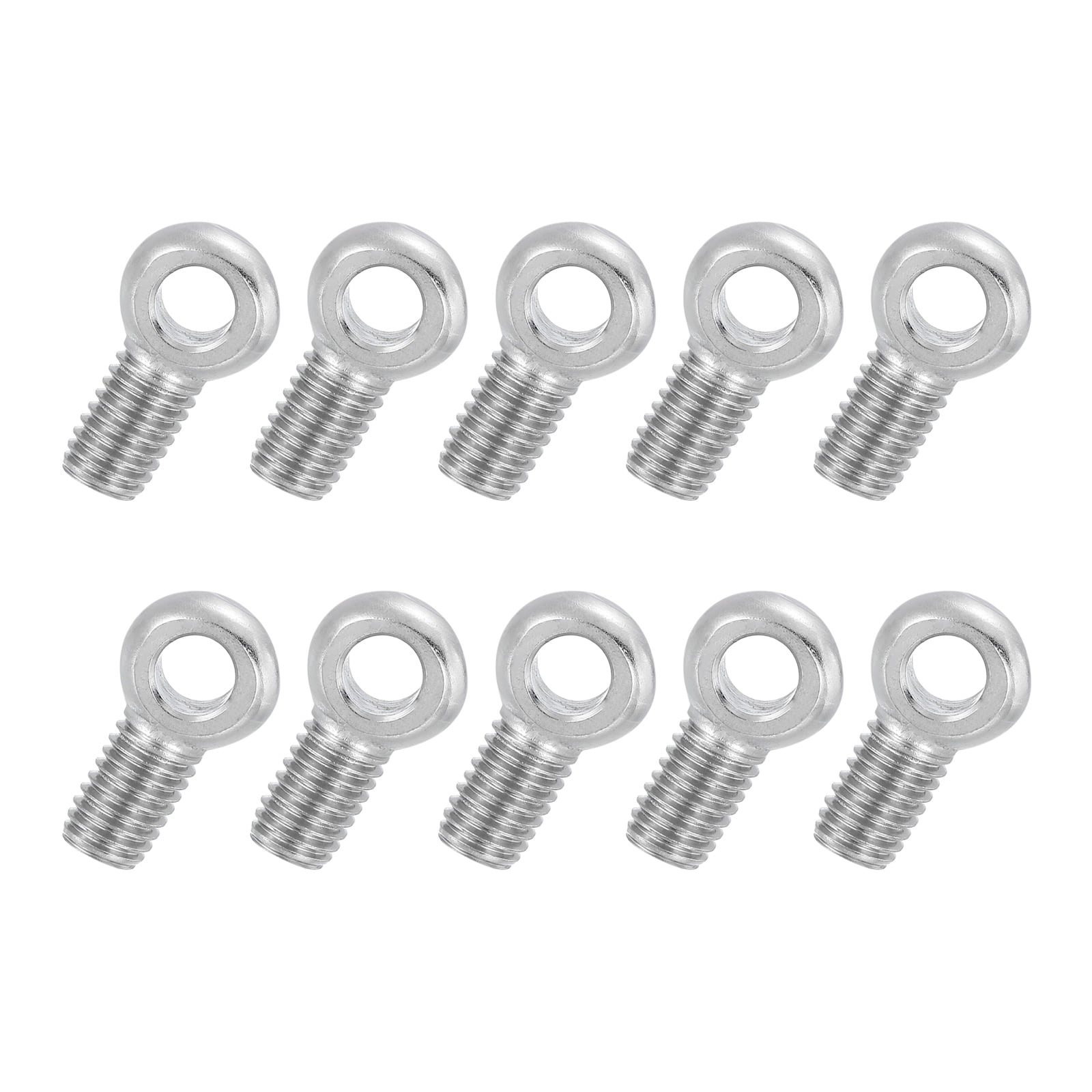 Uxcell 10 Pcs M10x25mm Shoulder Swing Lifting Eye Bolt, 304 Stainless ...