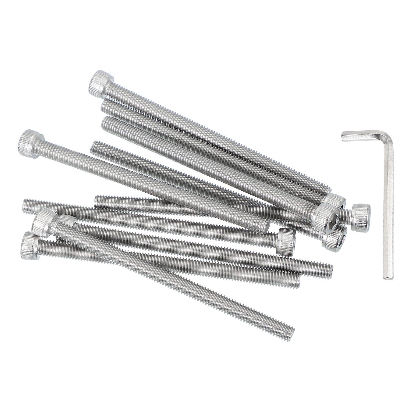 Uxcell 10Pcs M6 x 90mm Hex Socket Head Cap Screws Bolts 304 Stainless ...