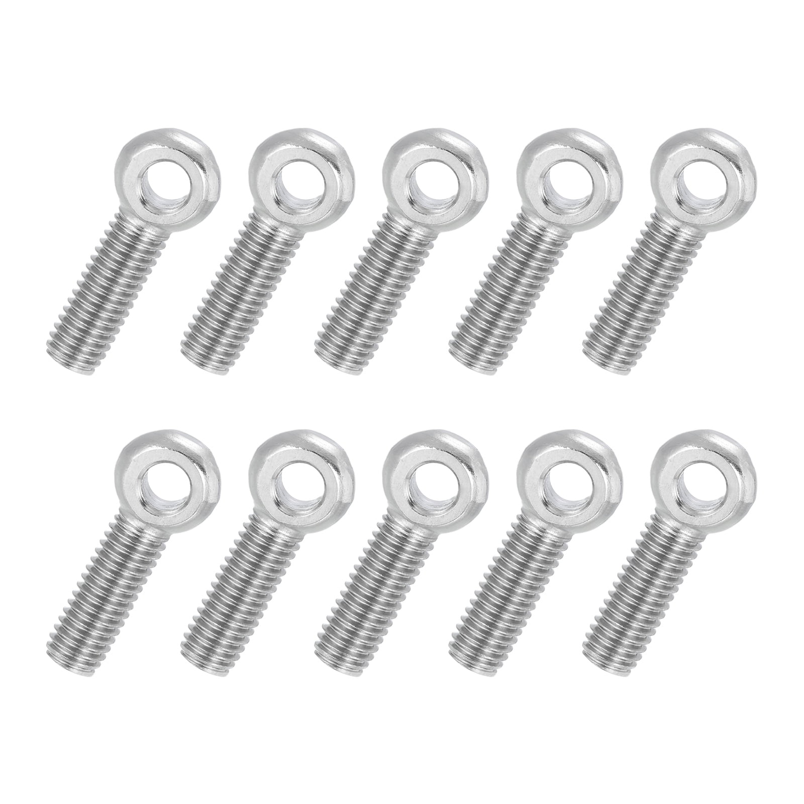Uxcell 10 Pcs M8x30mm Shoulder Swing Lifting Eye Bolt, 304 Stainless ...