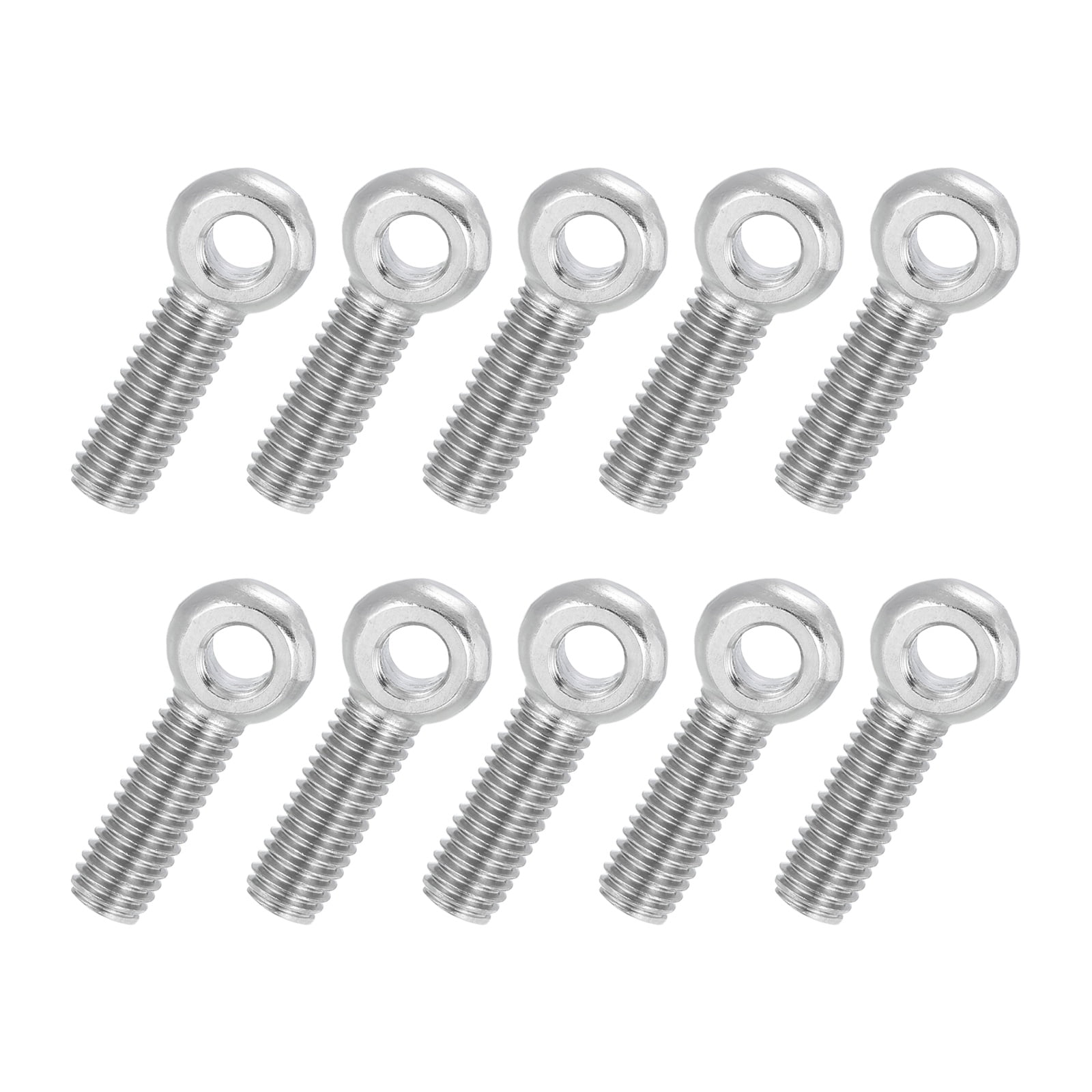 Uxcell 10 Pcs M8x35mm Shoulder Swing Lifting Eye Bolt, 304 Stainless ...