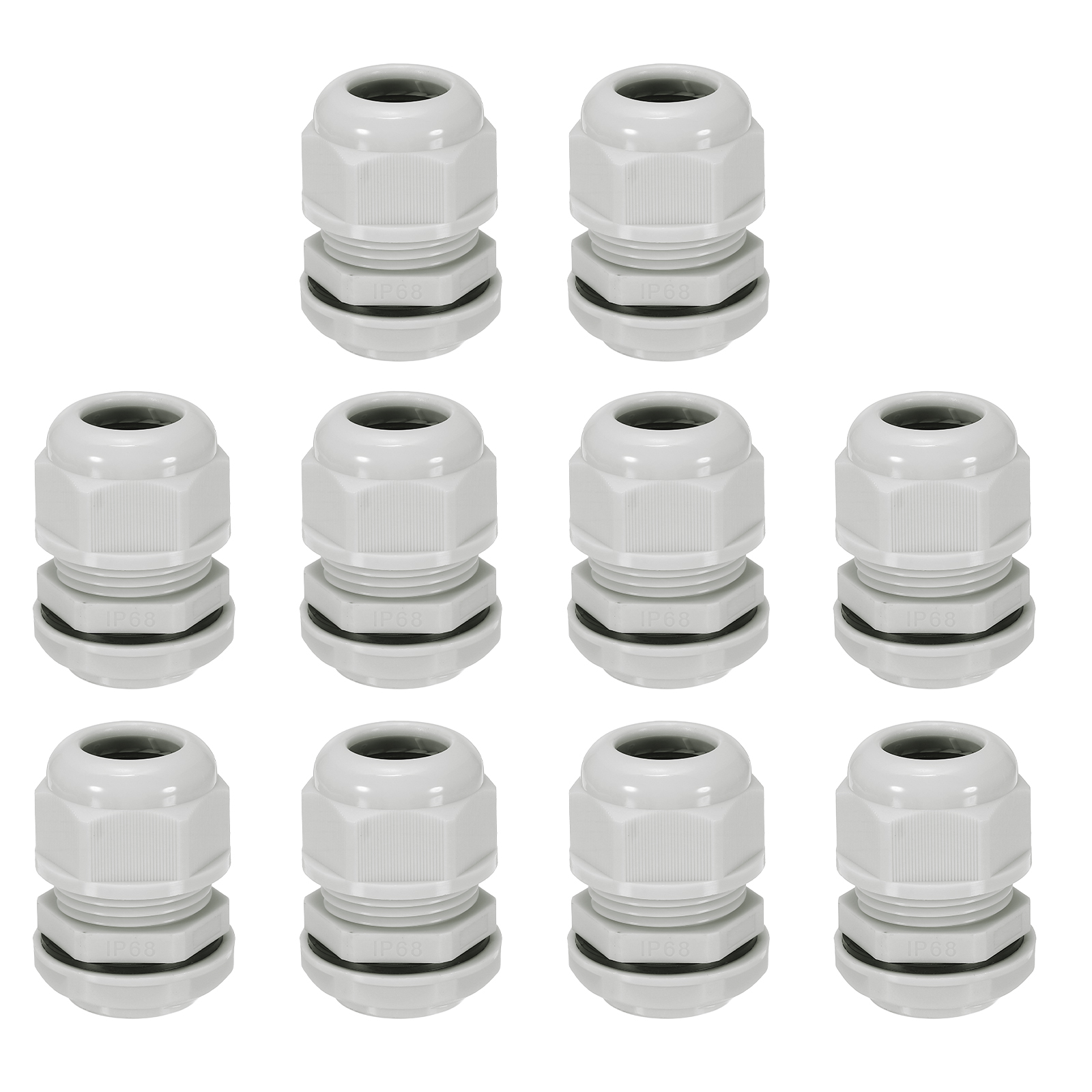 Uxcell 10 Pcs PG21 Cable Glands Adjustable 12-18mm PA6 Nylon IP68 ...