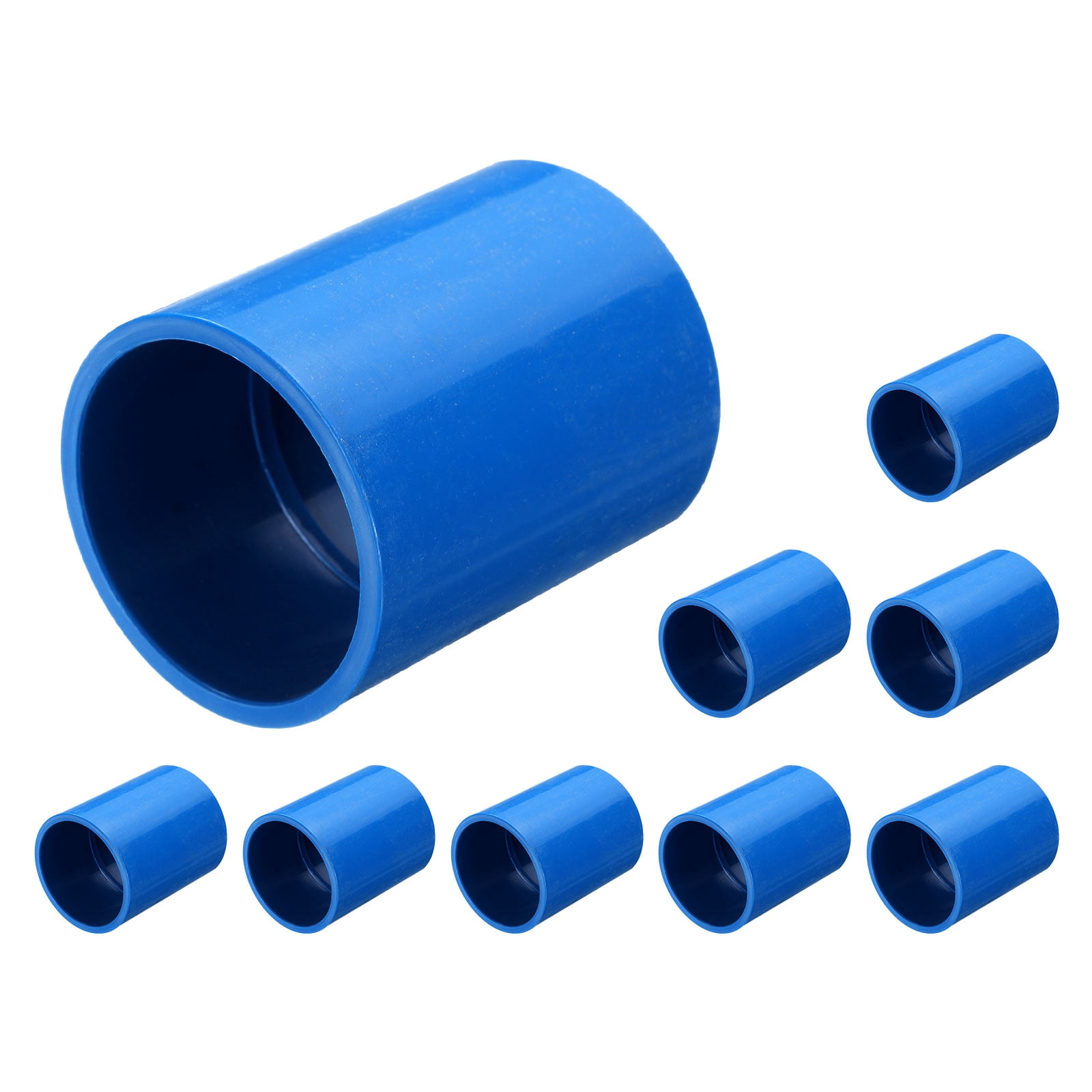 Uxcell 10 Pcs PVC Pipe End Cap Fitting 1.2 Inch Plug Adapter Socket ...