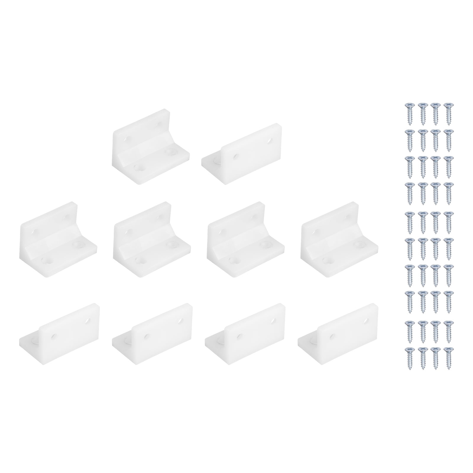 Uxcell 10 Pcs Plastic Shelf Support Peg, Right Angle Bracket, 1.5