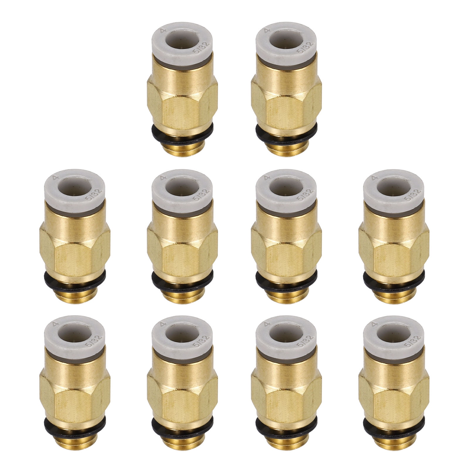 Uxcell 10 Pcs Pneumatic Fitting, KJH04-M6 Push to Connect Pneumatic ...