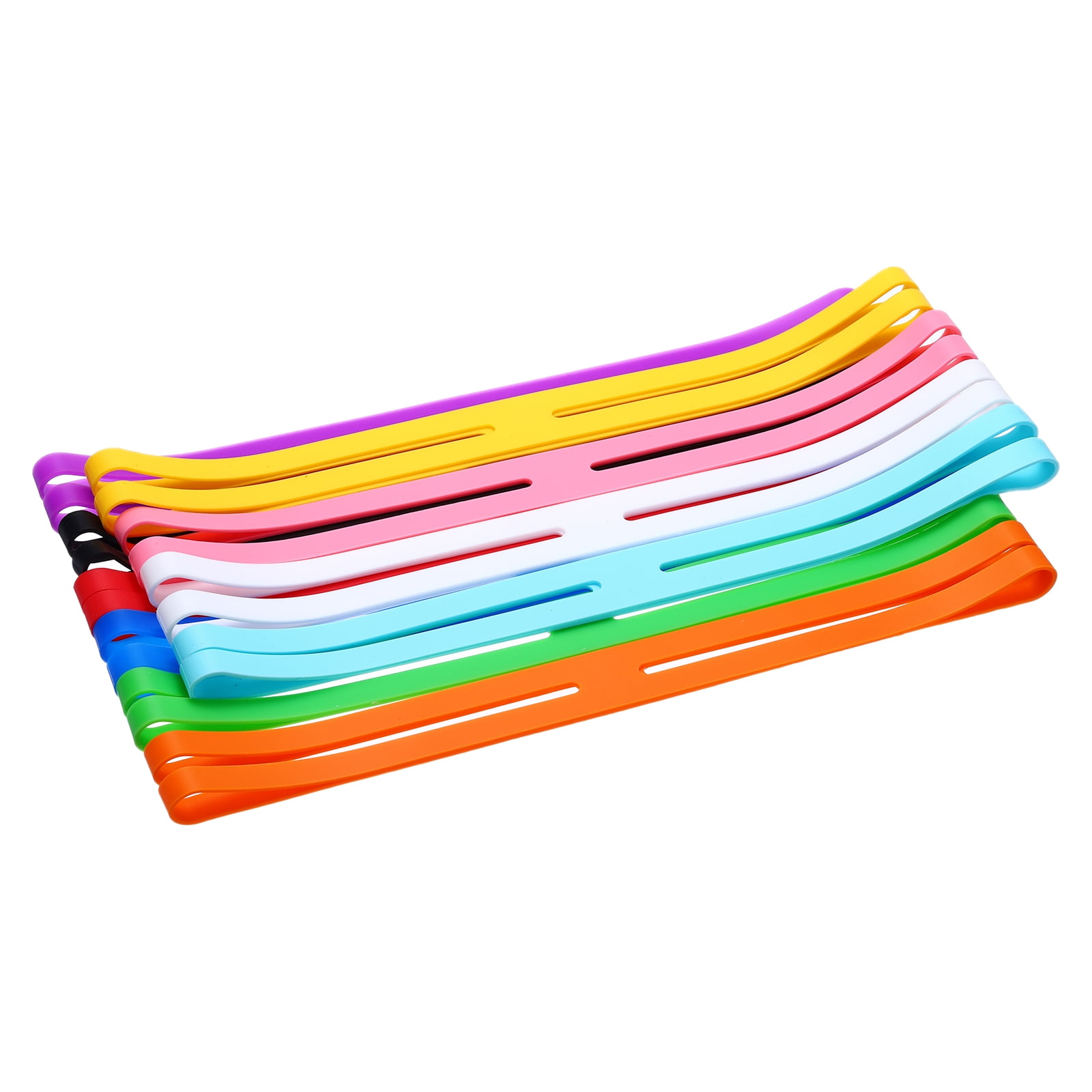 Uxcell 10 Pcs Silicone Rubber Bands, 12 Inch Silicone Bands Rubber ...