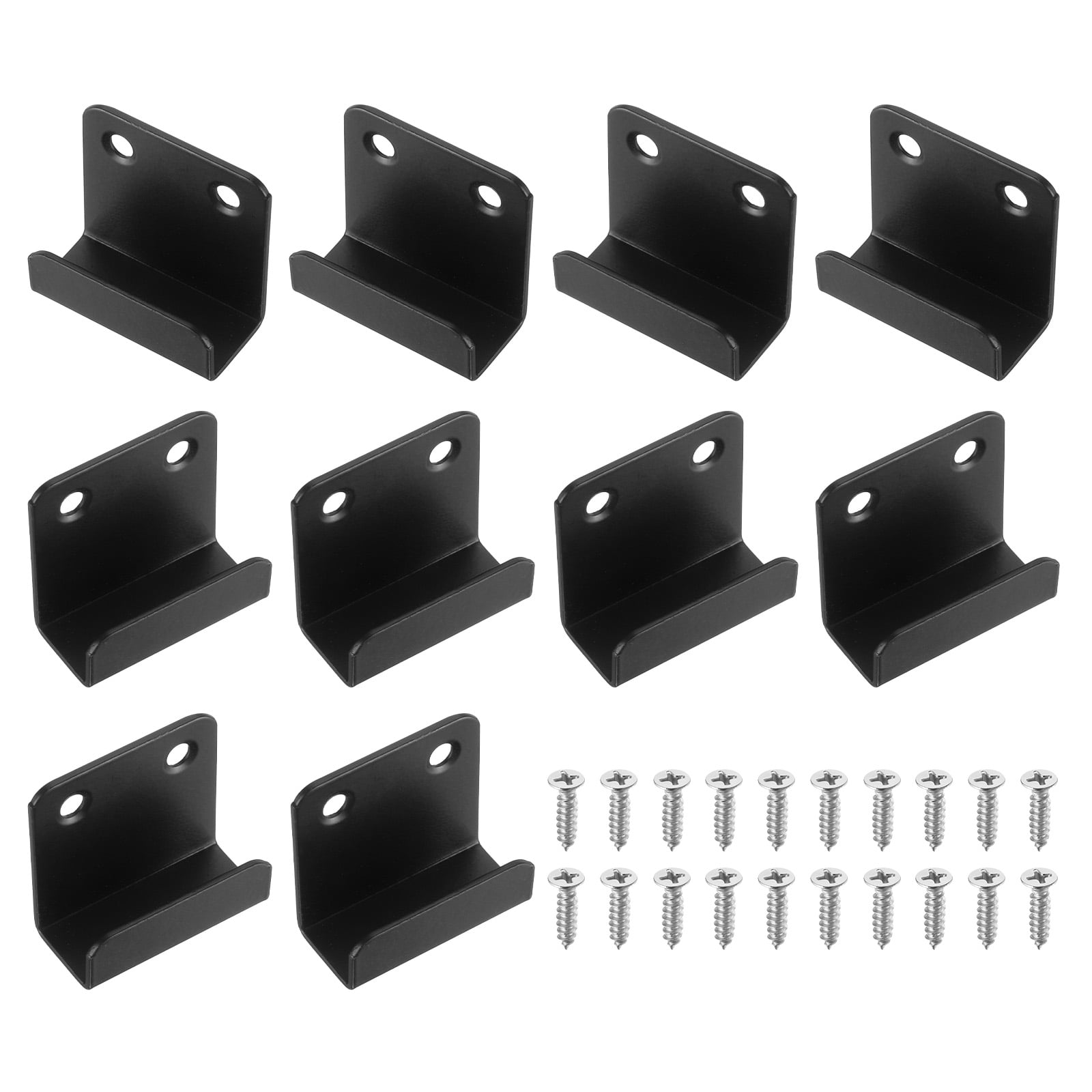 Uxcell 10 Pcs Stainless Steel Tile Hanger Tile Display Bracket Black ...