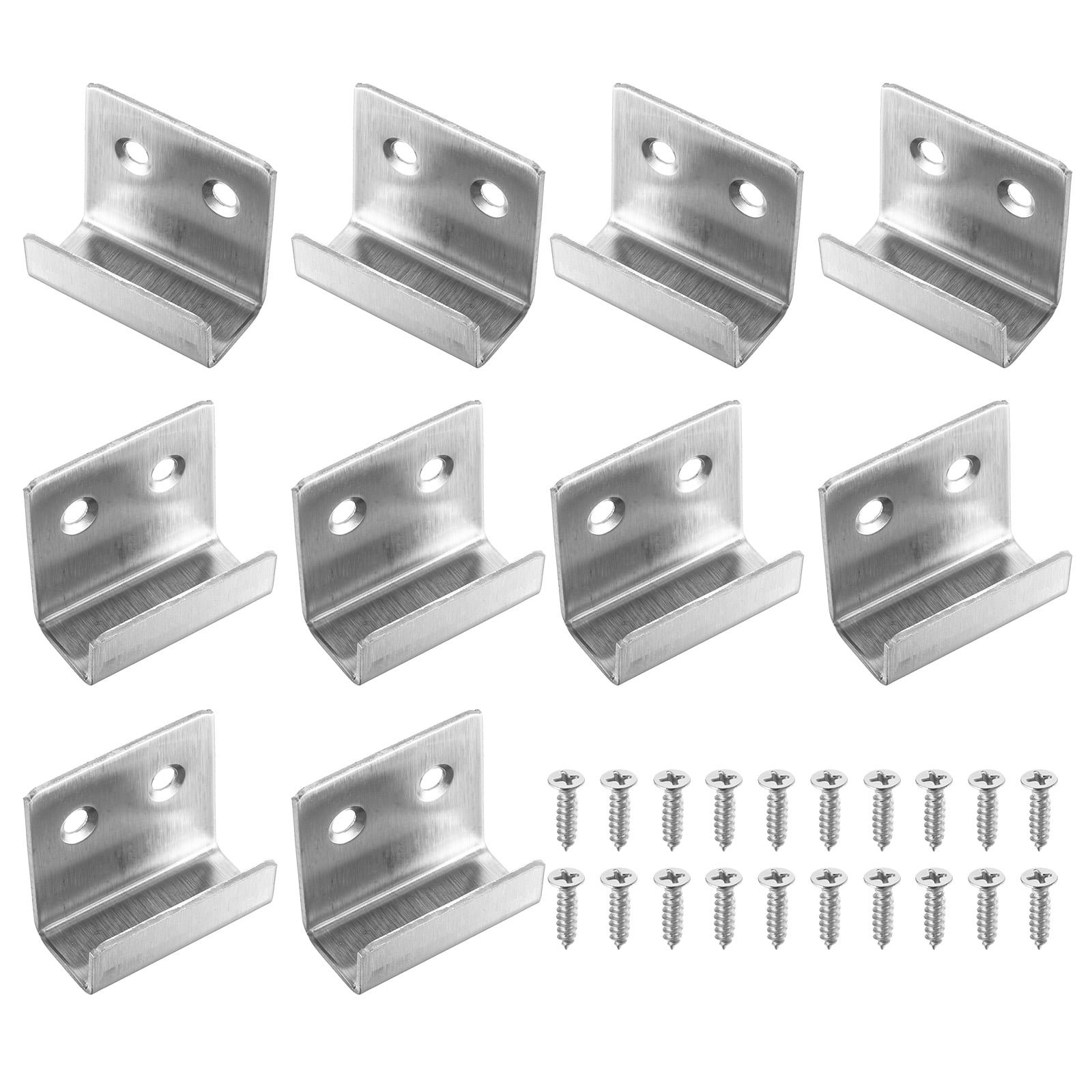 Uxcell 10 Pcs Stainless Steel Tile Hanger Tile Display Bracket Silver ...