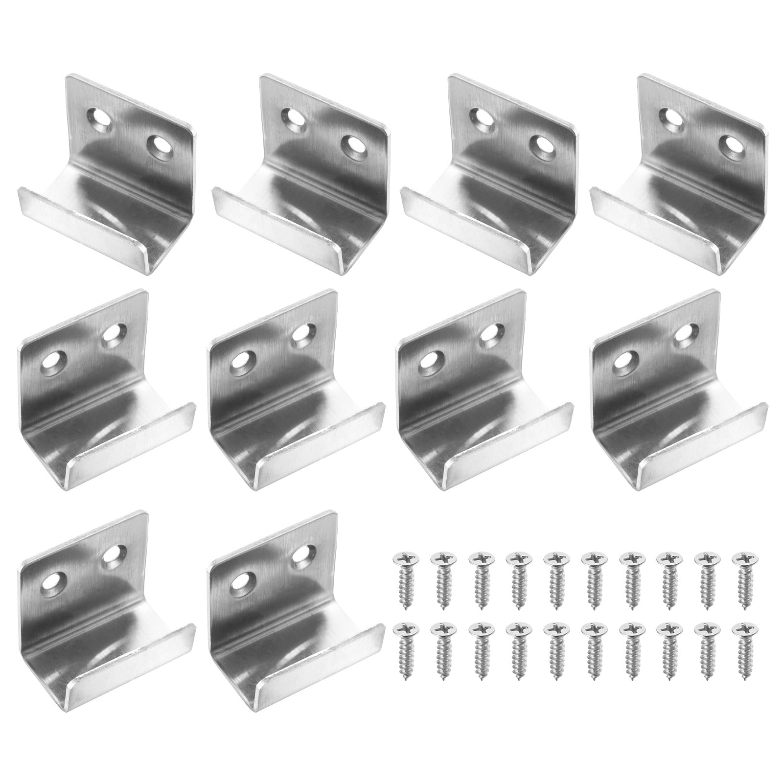 Uxcell 10 Pcs Stainless Steel Tile Hanger Tile Display Bracket Silver ...
