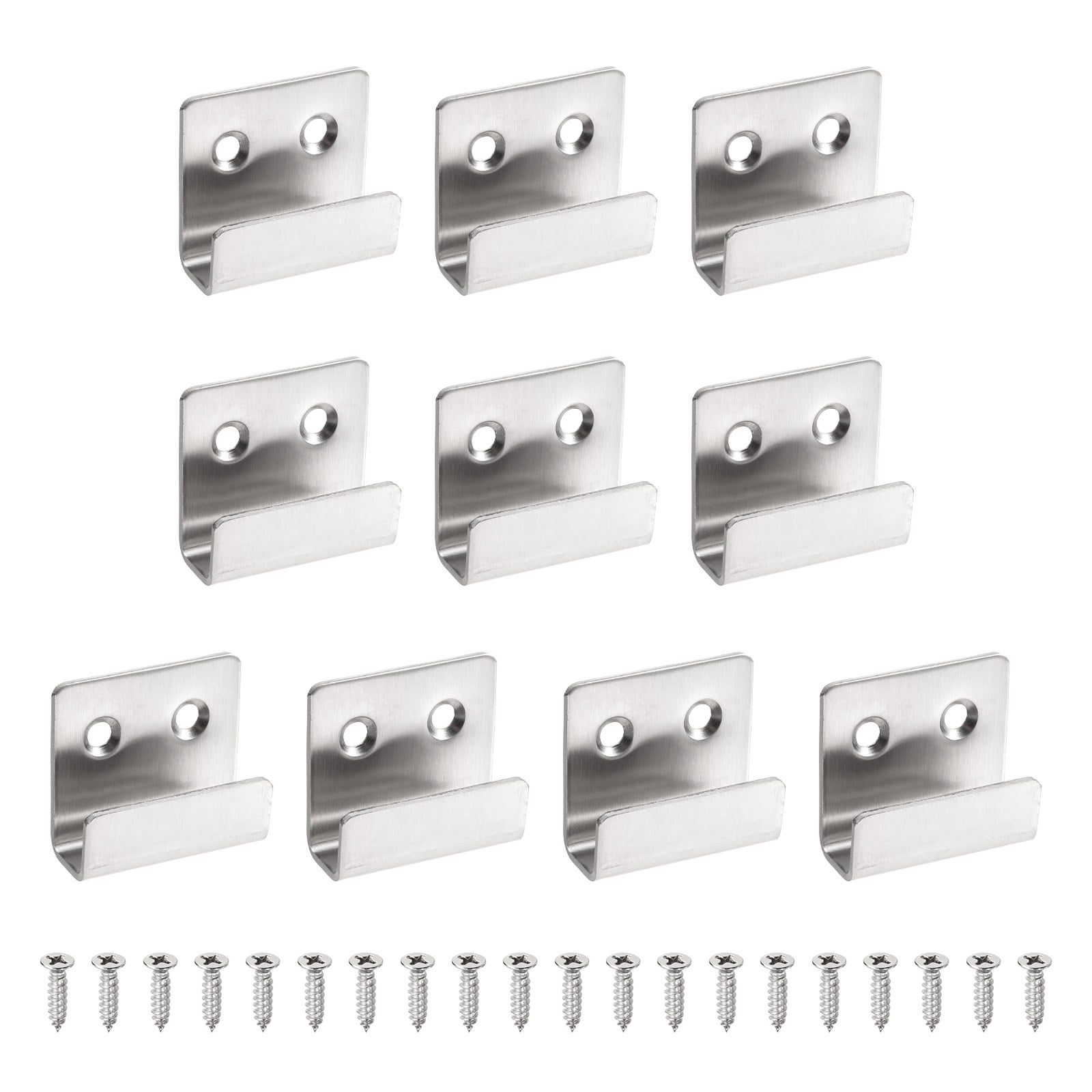 Uxcell 10 Pcs Stainless Steel Tile Hanger, Heavy Duty Wall Mount ...