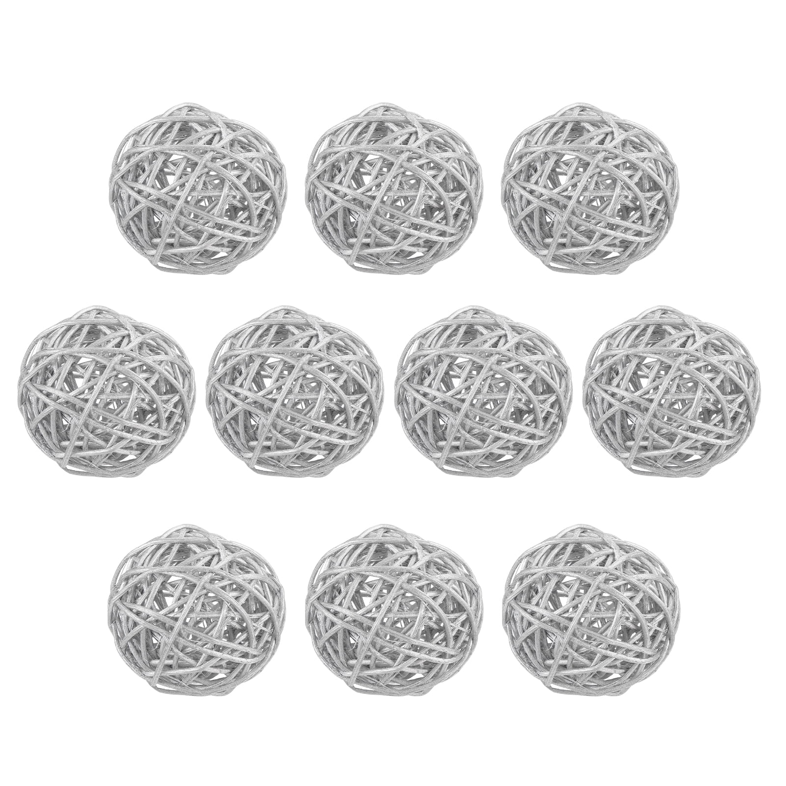 Uxcell 10 Pcs Wicker Rattan Balls 2 Inch Rattan Decorative Balls Vase ...