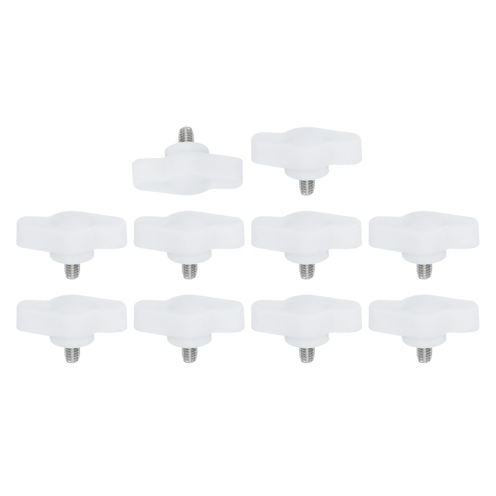 Uxcell 10 Pcs t Wing Knobs Thumb Screws, M4 x 6mm Male Thread 304 ...